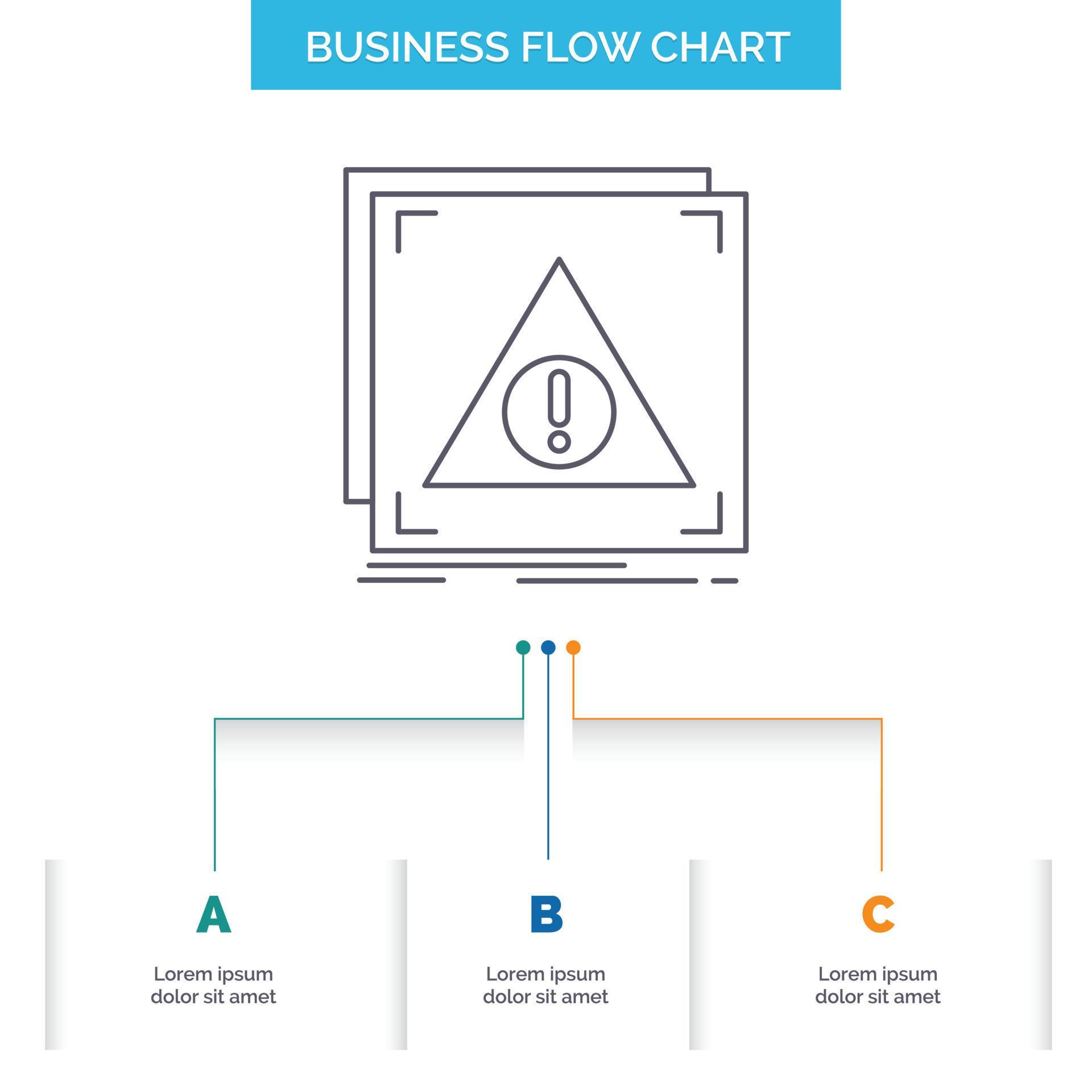 Error. Application. Denied. server. alert Business Flow Chart Design ...