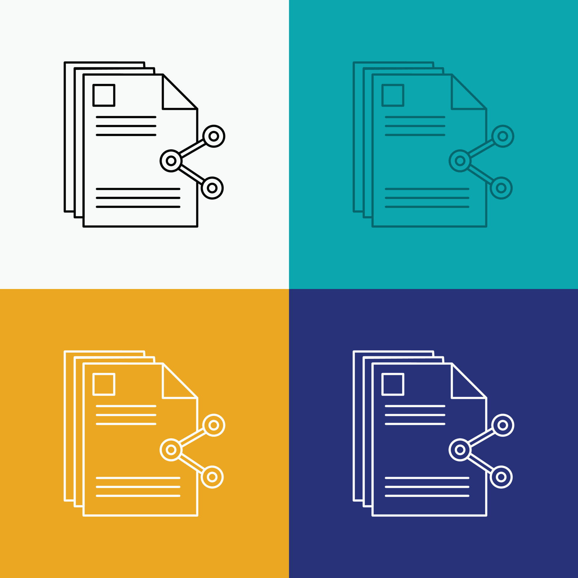 content. files. sharing. share. document Icon Over Various Background ... content. files. sharing. share. document Icon Over Various Background ...