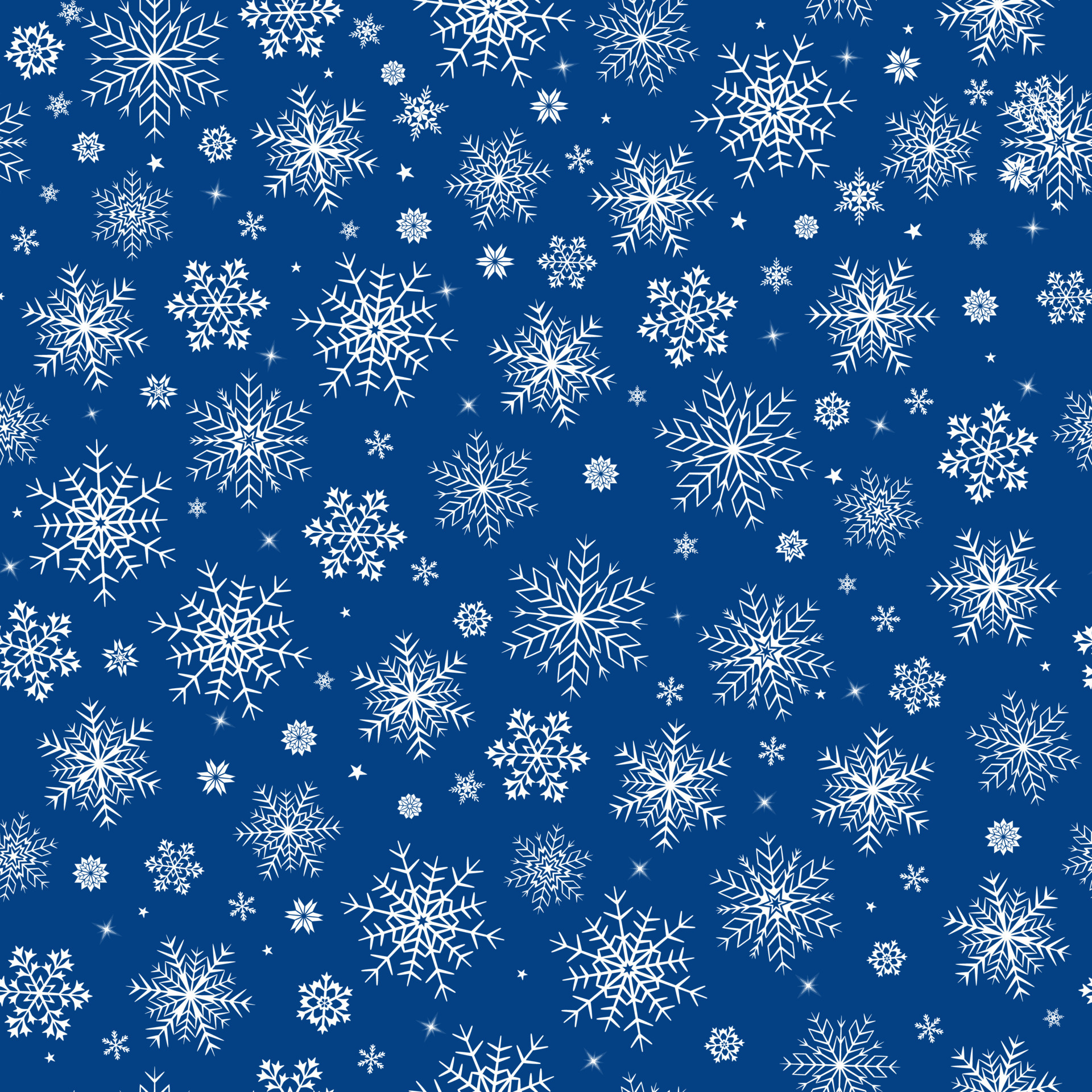 Seamless snowflake pattern vector illustration. Wintern pattern ...