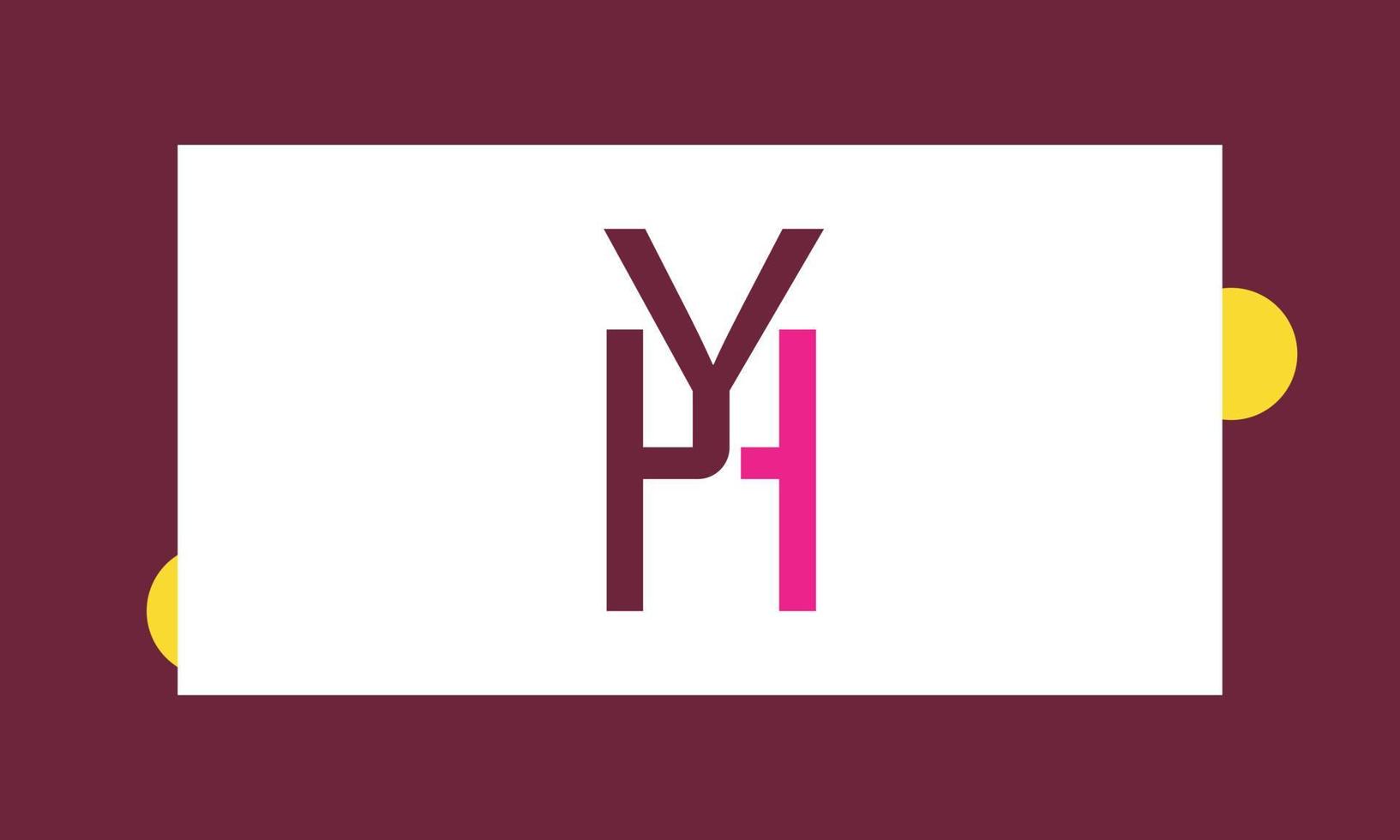 Alphabet letters Initials Monogram logo YH, HY, Y and H 12939680 Vector Art at Vecteezy