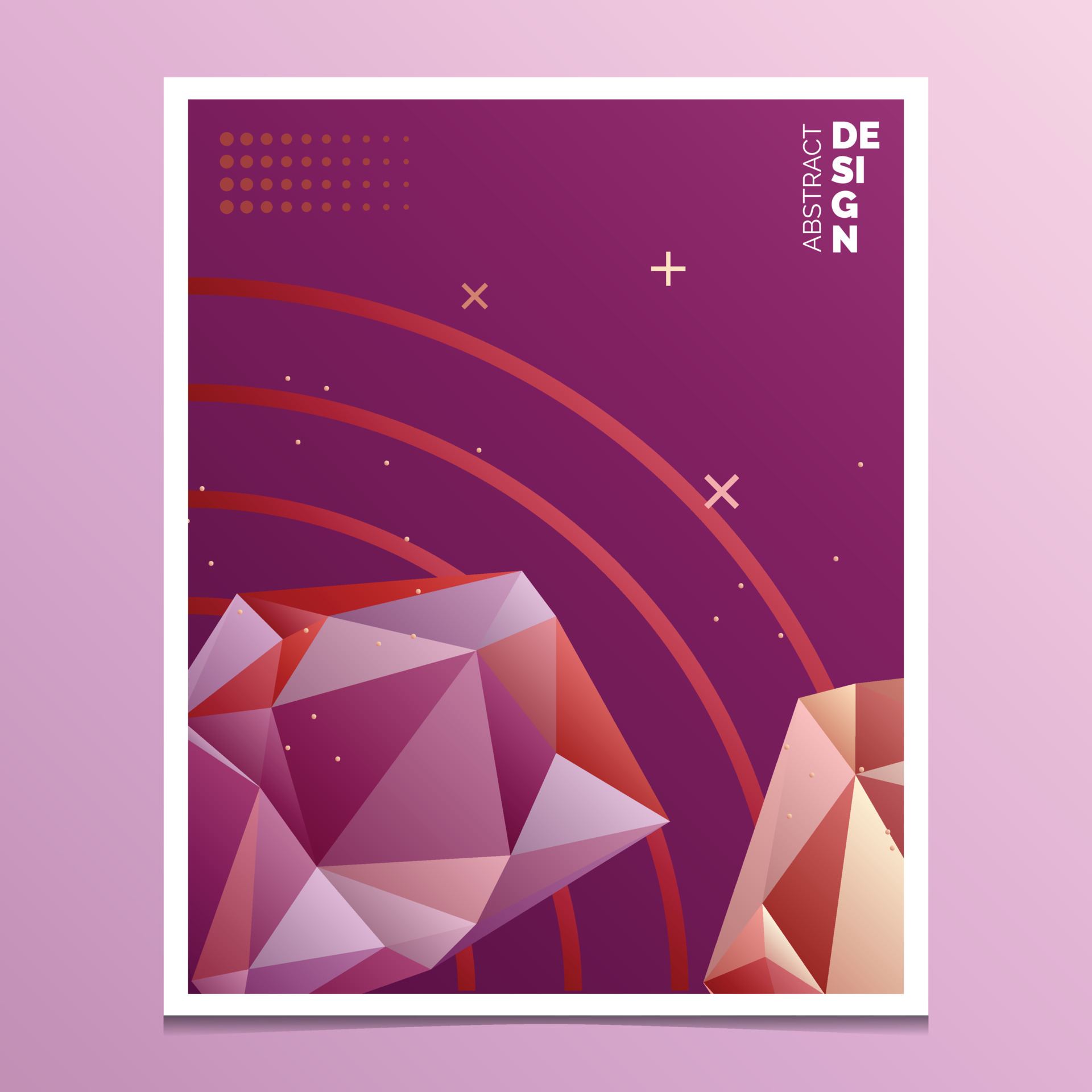 Abstract composition. A4 brochure cover design. Title sheet model ...
