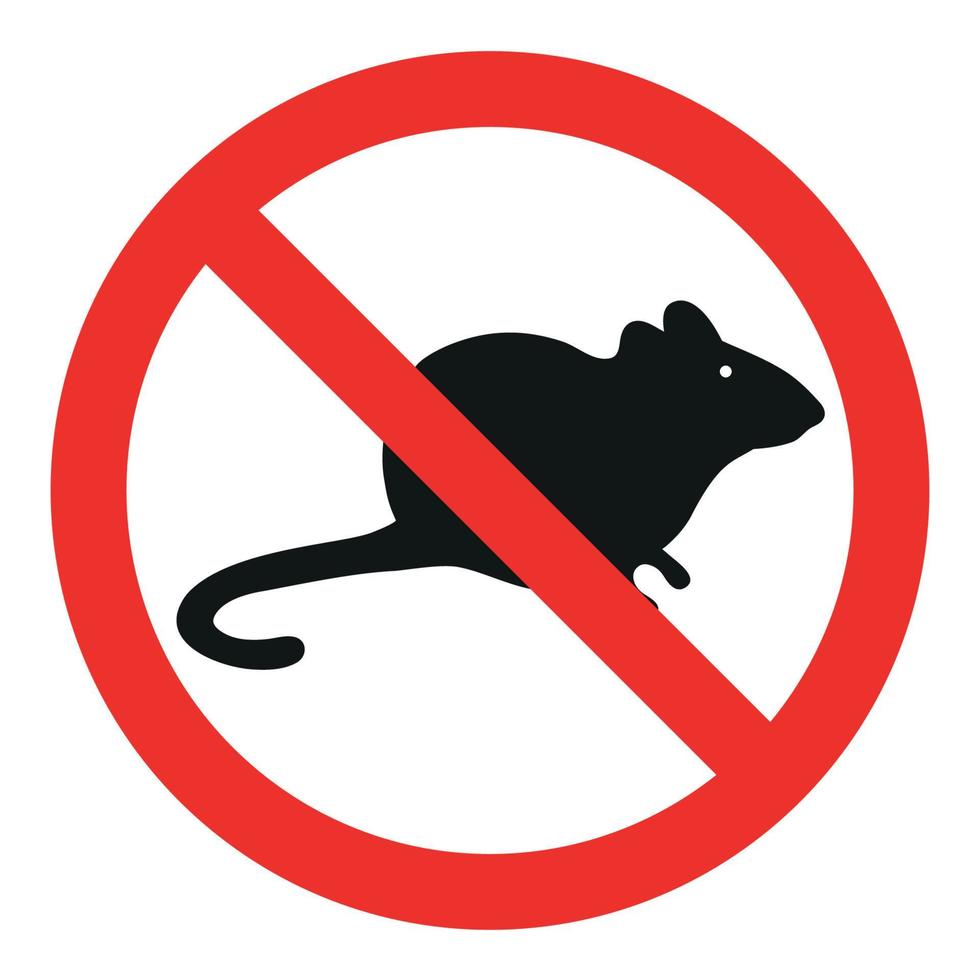 Mouse prohibited sign 12941302 Vector Art at Vecteezy