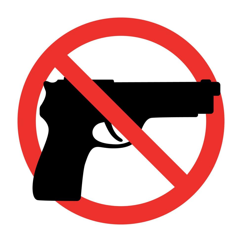 No weapons sign. 12941307 Vector Art at Vecteezy
