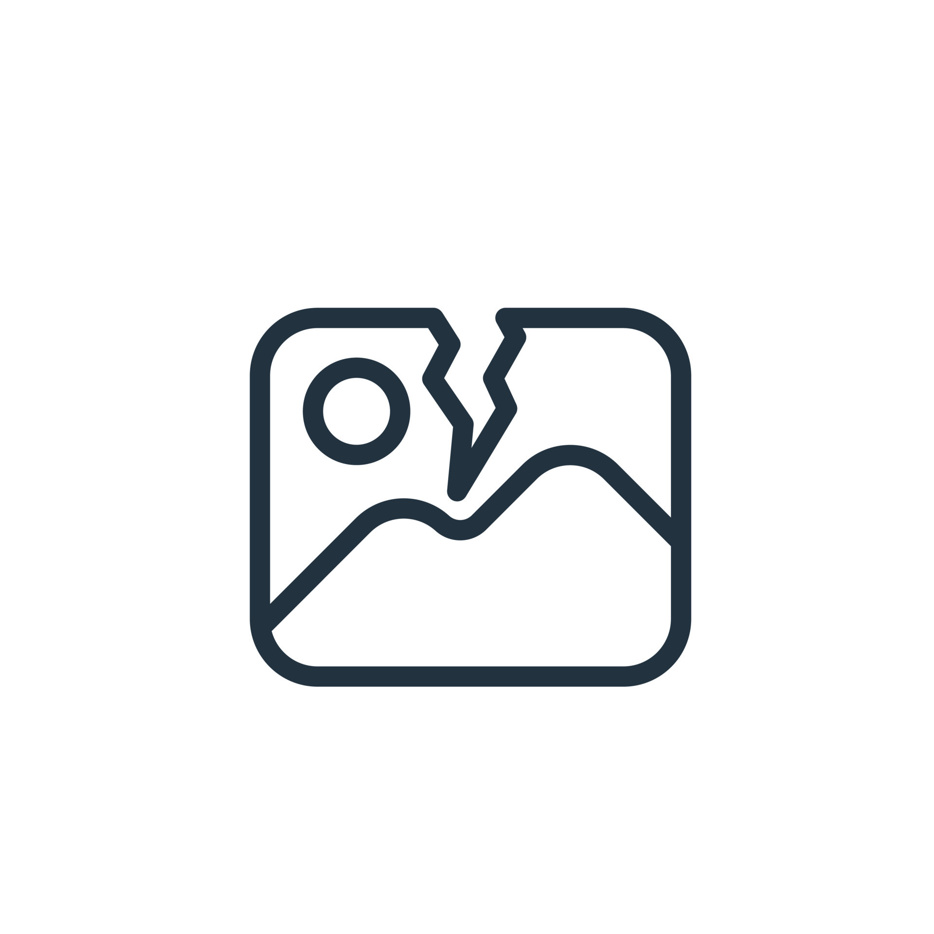 Broken image icon isolated on a white background. No image symbol for web and mobile apps ...