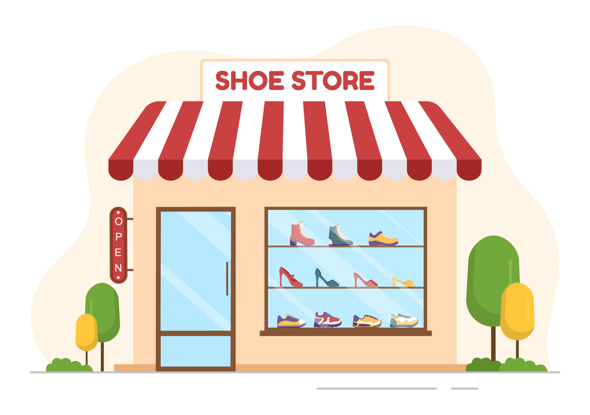 Shoe Store with New Collection Men or Women Various Models or Colors of ... Shoe Store with New Collection Men or Women Various Models or Colors of ...