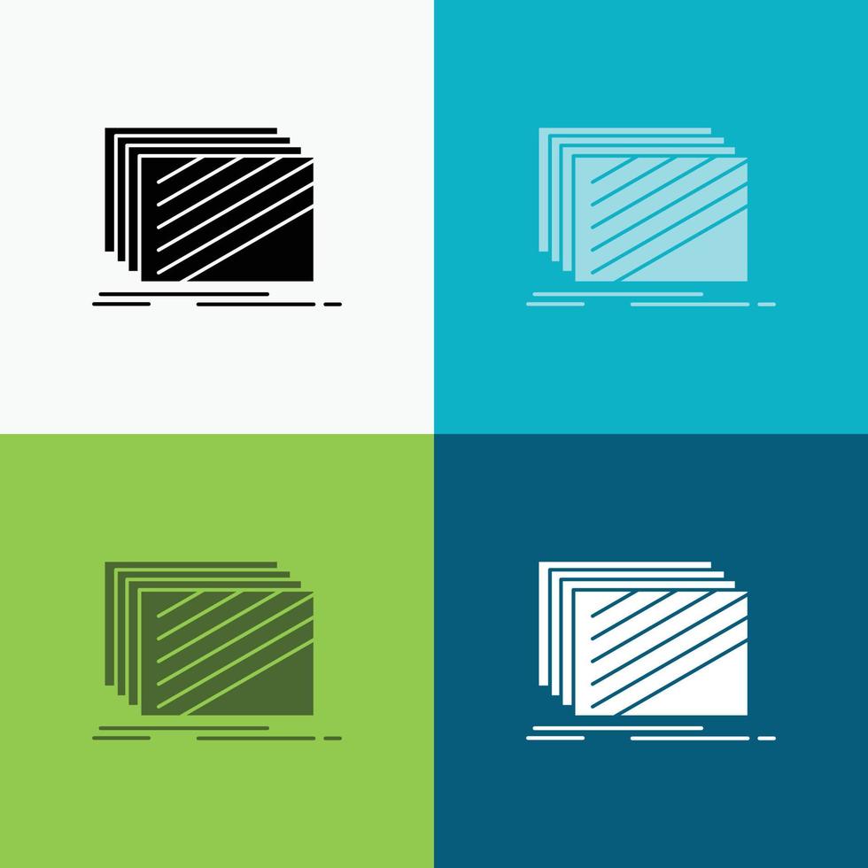 Design. layer. layout. texture. textures Icon Over Various Background. glyph style design ...