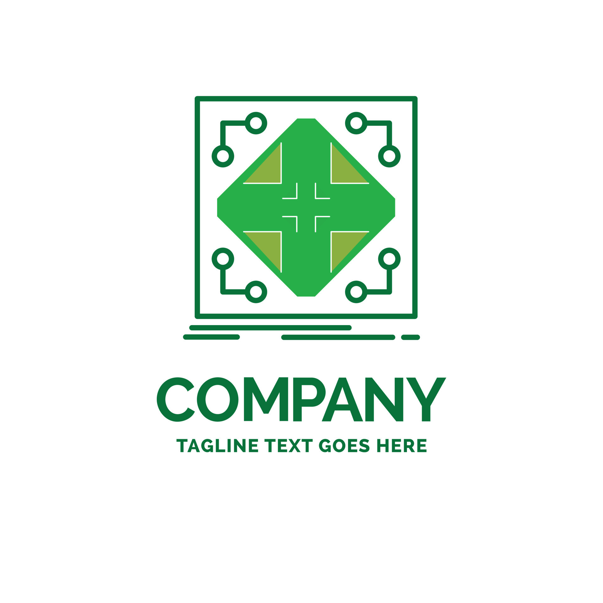 Data Infrastructure Network Matrix Grid Flat Business Logo Template