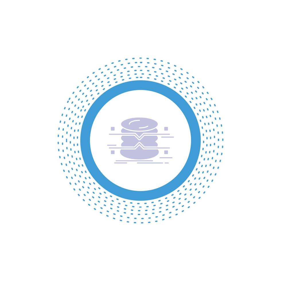 database. data. architecture. infographics. monitoring Glyph Icon ...