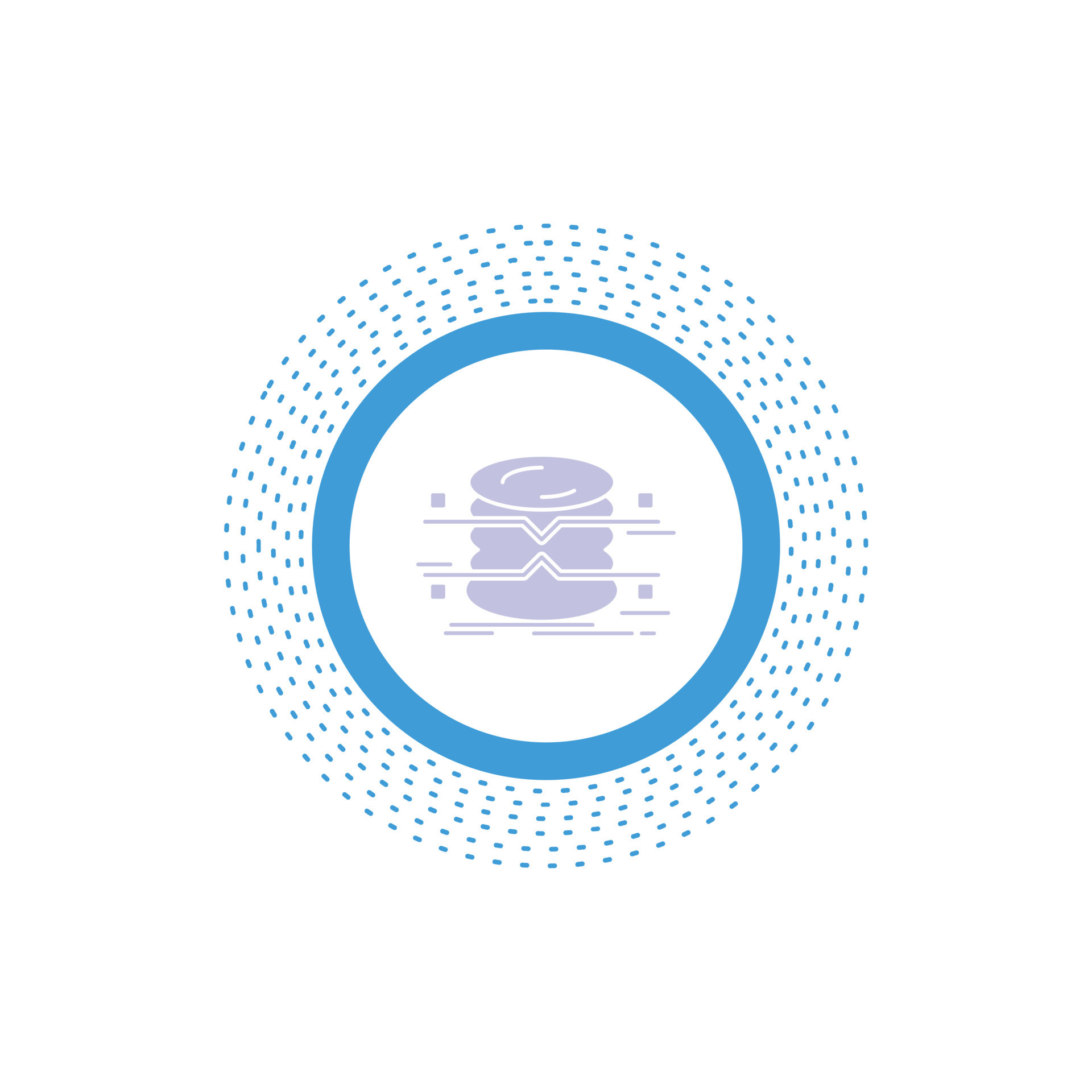 Database Data Architecture Infographics Monitoring Glyph Icon Vector Isolated Illustration