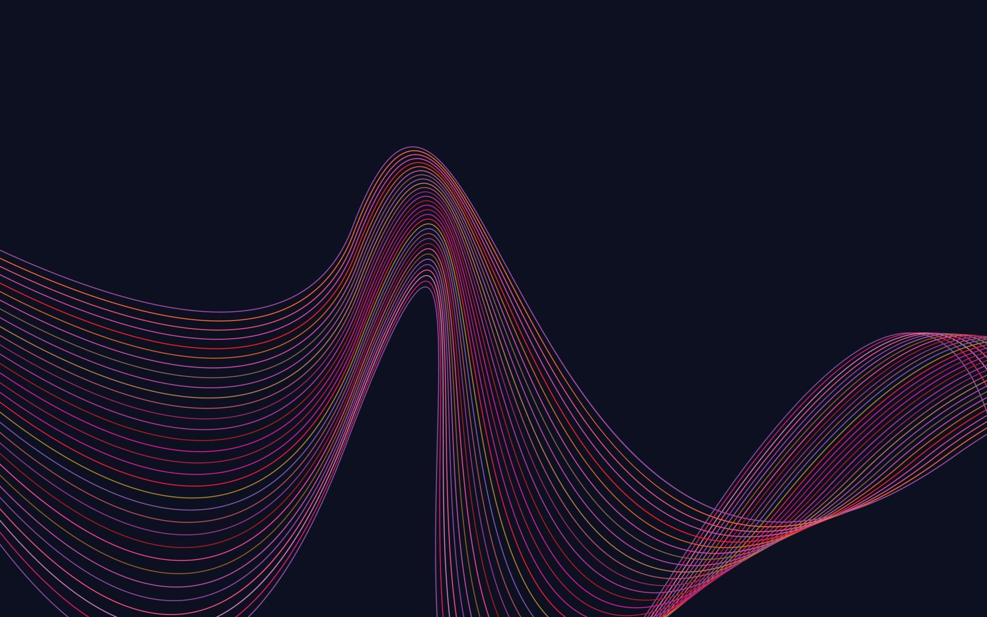 Vector Abstract Wave Background Red Waves Background 12947045 Vector