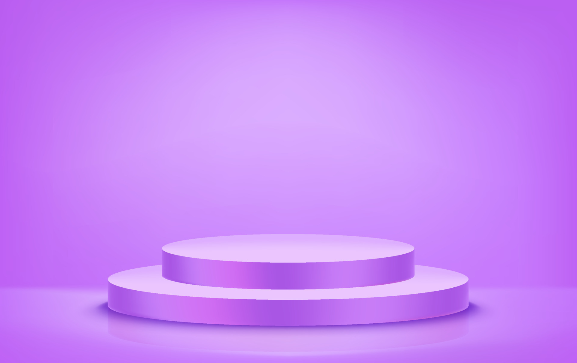 Violet studio with soft light. 3d vector showcase 12947267 Vector Art ...