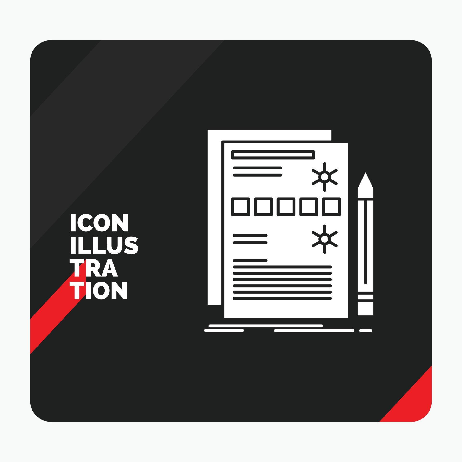 Red And Black Creative Presentation Background For Component Data