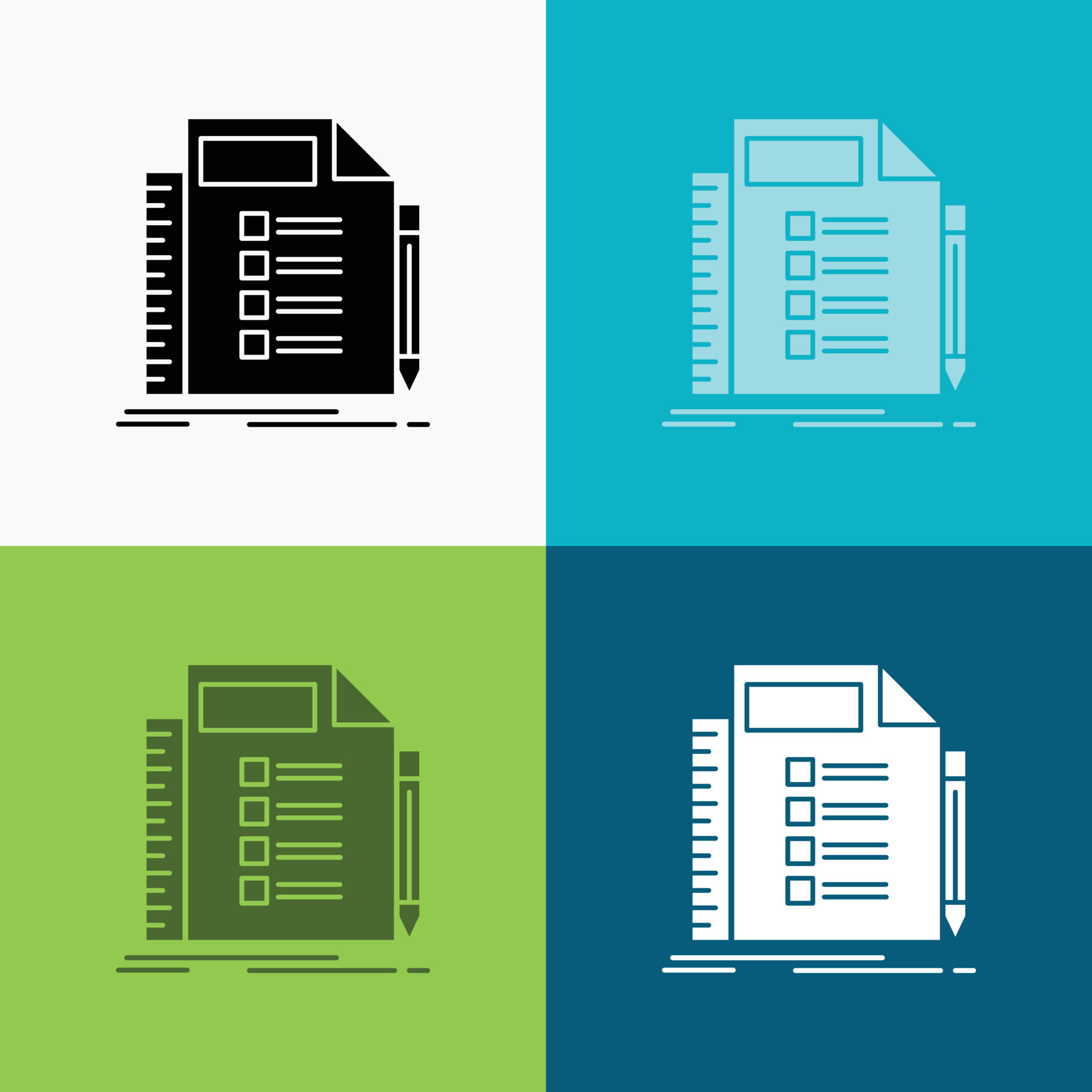 Business. list. plan. planning. task Icon Over Various Background. glyph style design. designed ...