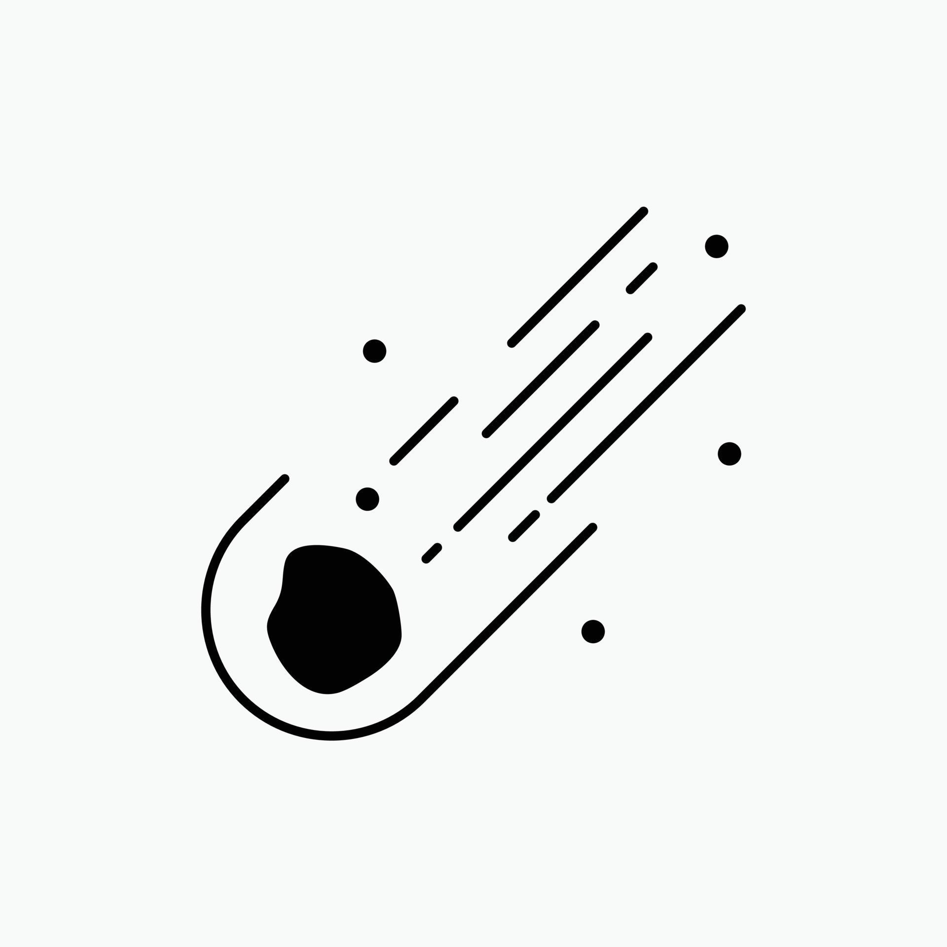 Asteroid Astronomy Meteor Space Comet Glyph Icon Vector Isolated Illustration 12948109
