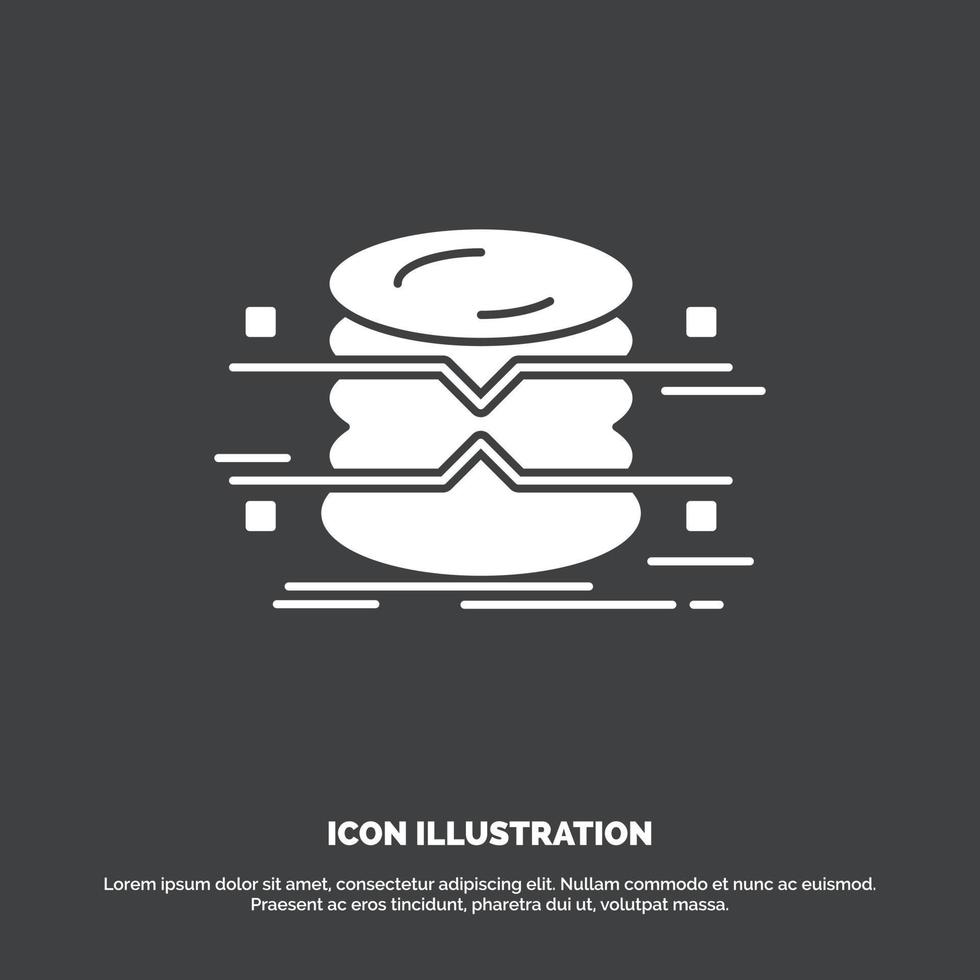 Database Data Architecture Infographics Monitoring Icon Glyph Vector Symbol For Ui And Ux