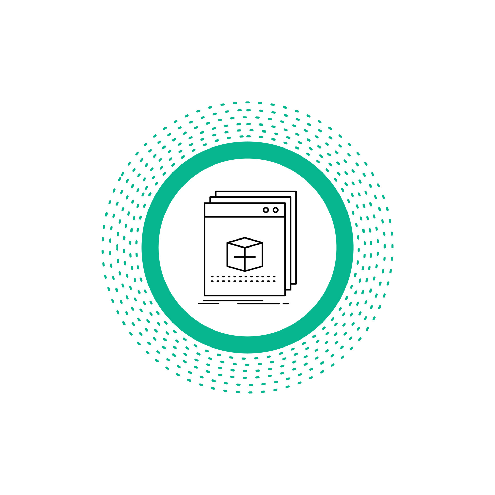 Software App Application File Program Line Icon Vector Isolated 3473