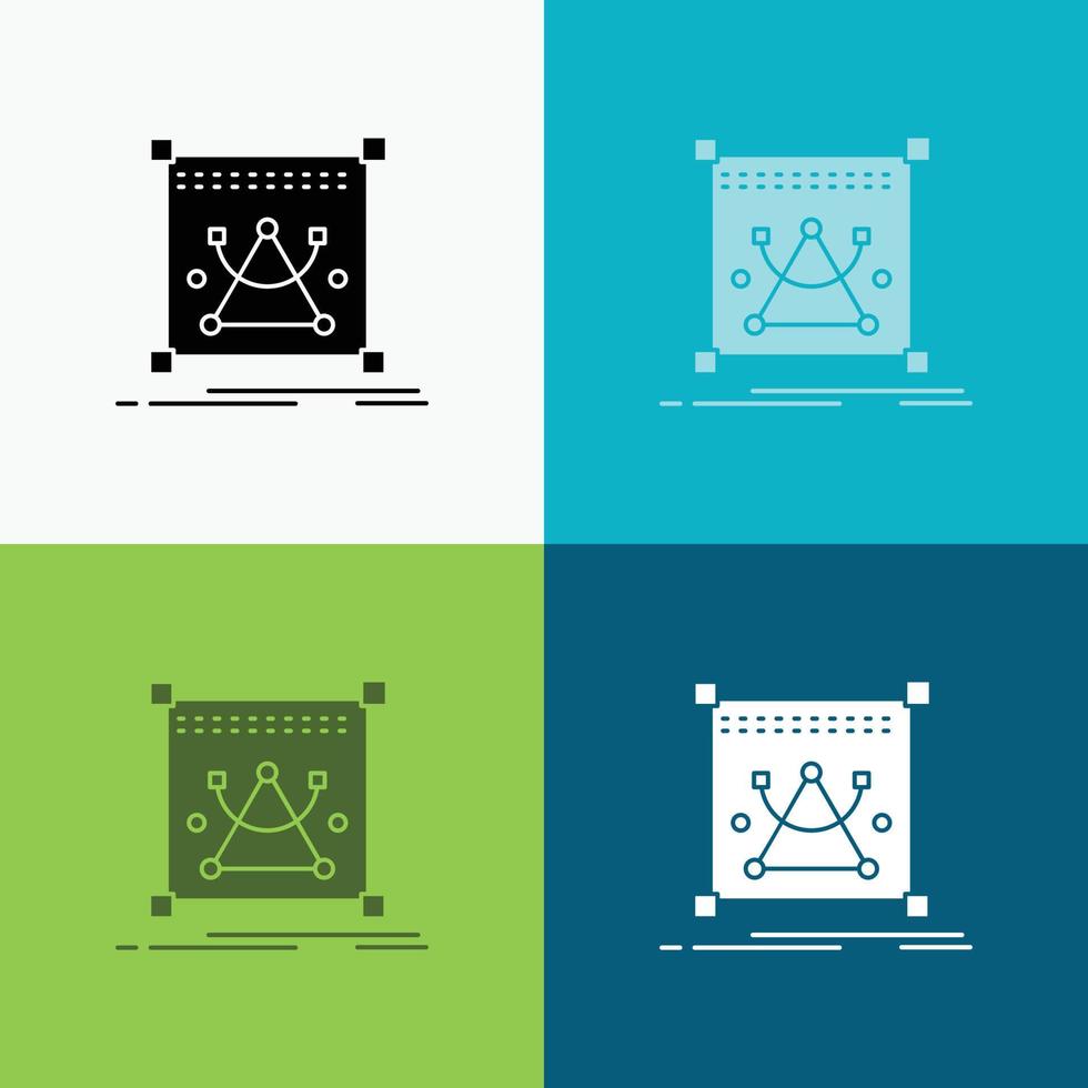 3d. edit. editing. object. resize Icon Over Various Background. glyph style design. designed for ...