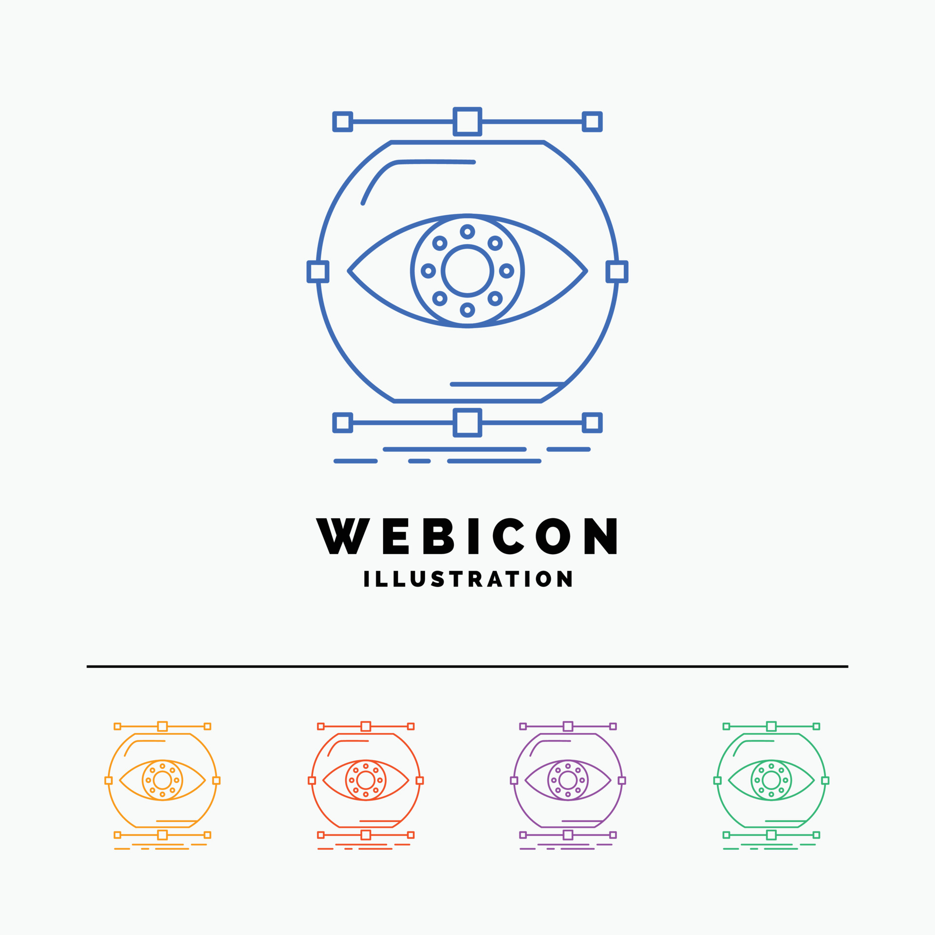 Visualize Conception Monitoring Monitoring Vision 5 Color Line Web