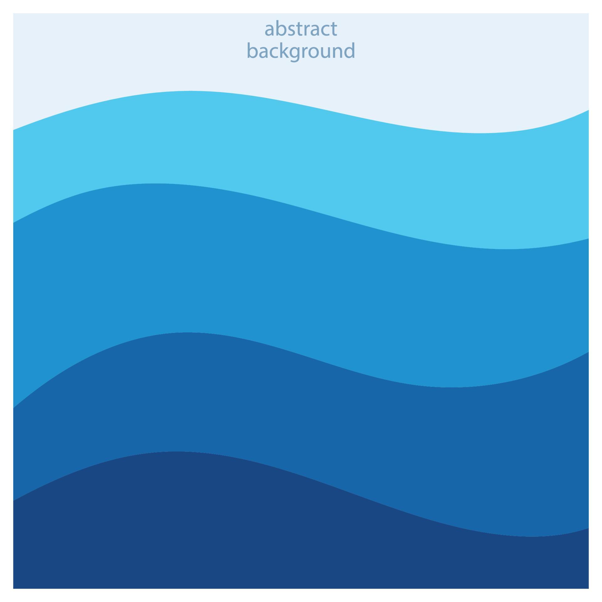 Abstract beach wave background design with blue vector combination ...