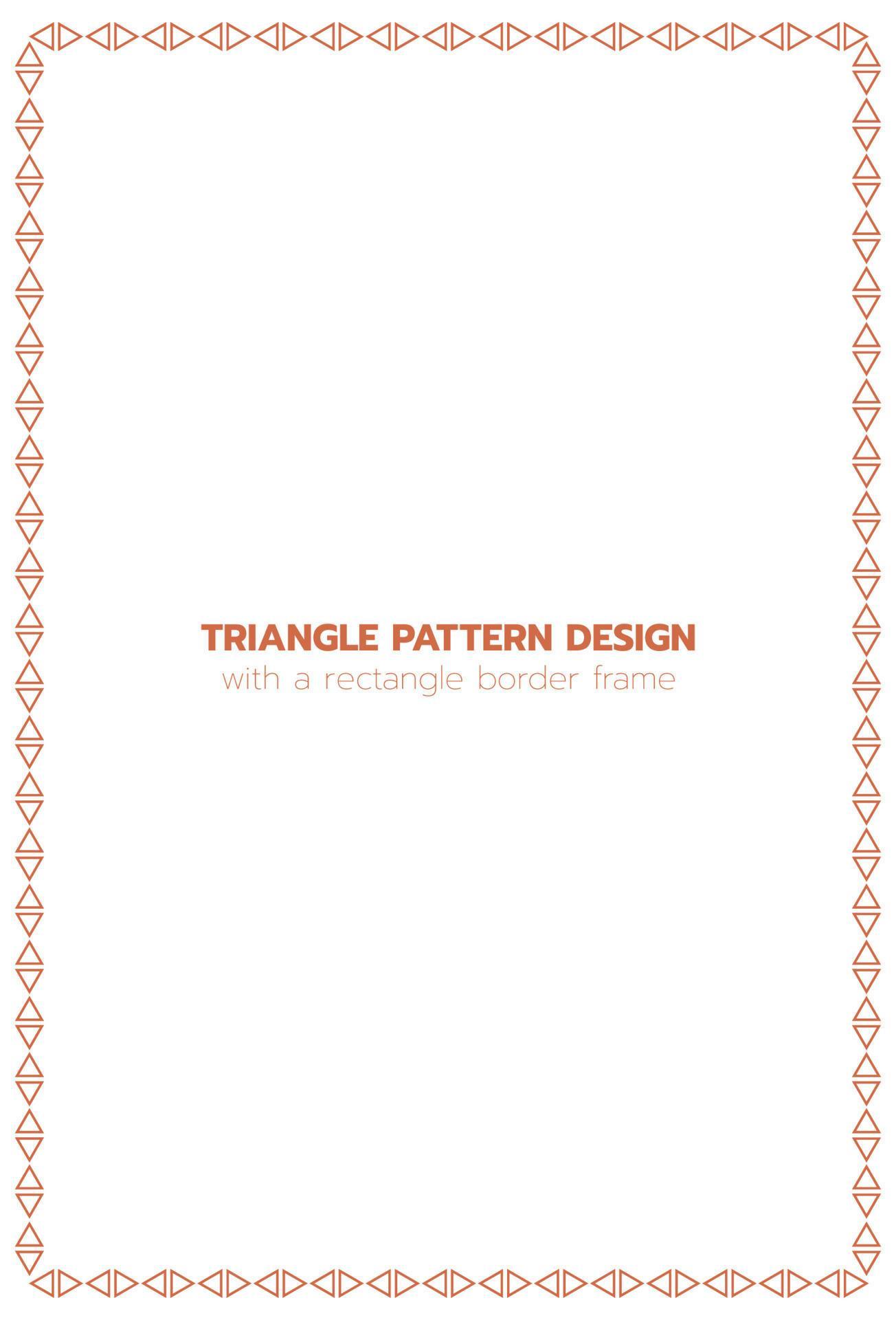 Triangle pattern design with a rectangle border frame 12951893 Vector ...