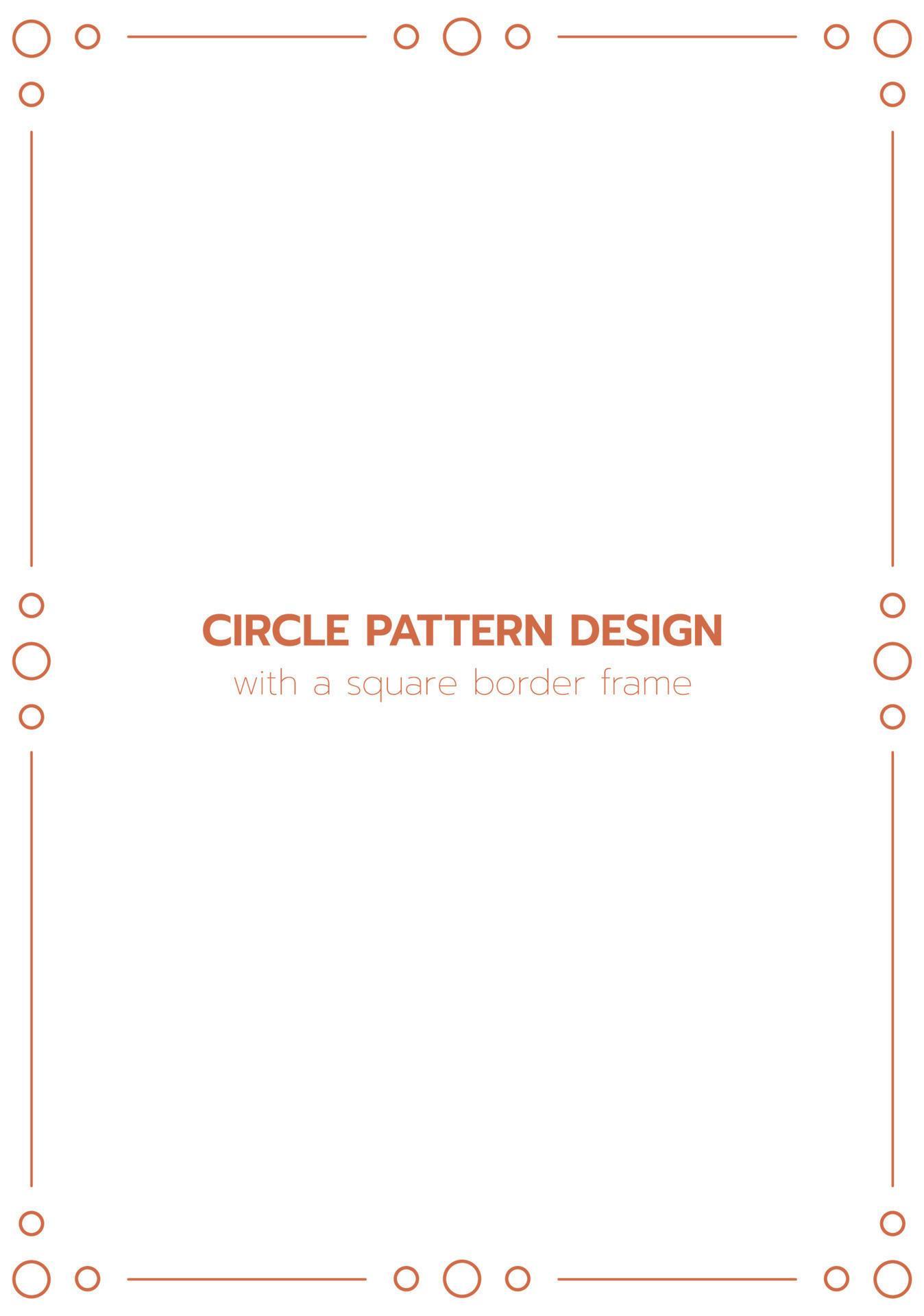 Circle pattern design with a rectangle border frame 12952017 Vector Art ...