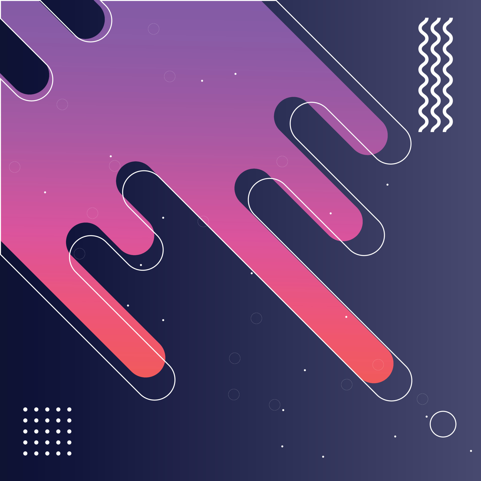 Abstract Colorful Mustard Rounded Lines Halftone Transition Vector Background Illustration