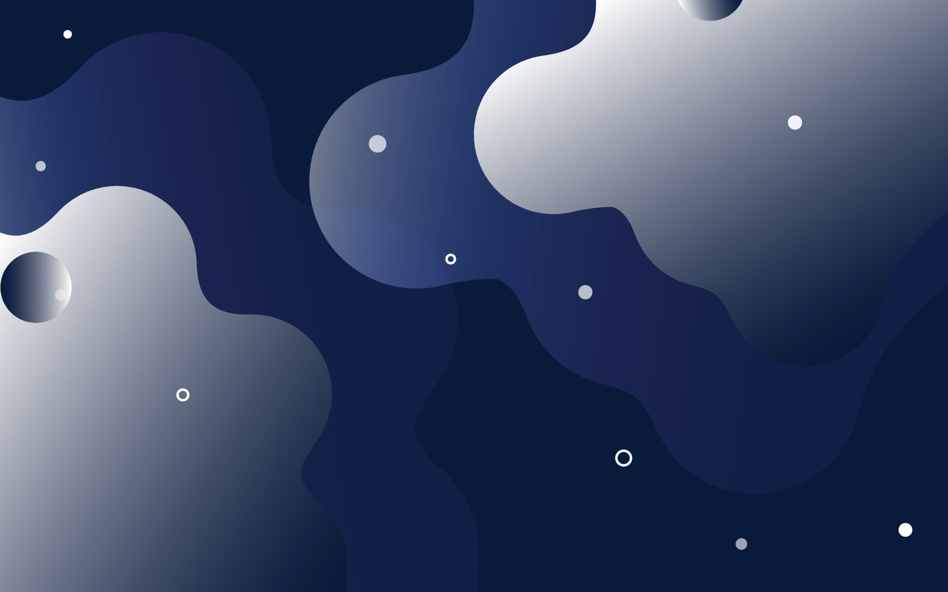 Floating Liquid Blobs Abstract Colorful Banner With Fluid Shapes Futuristic Composition With