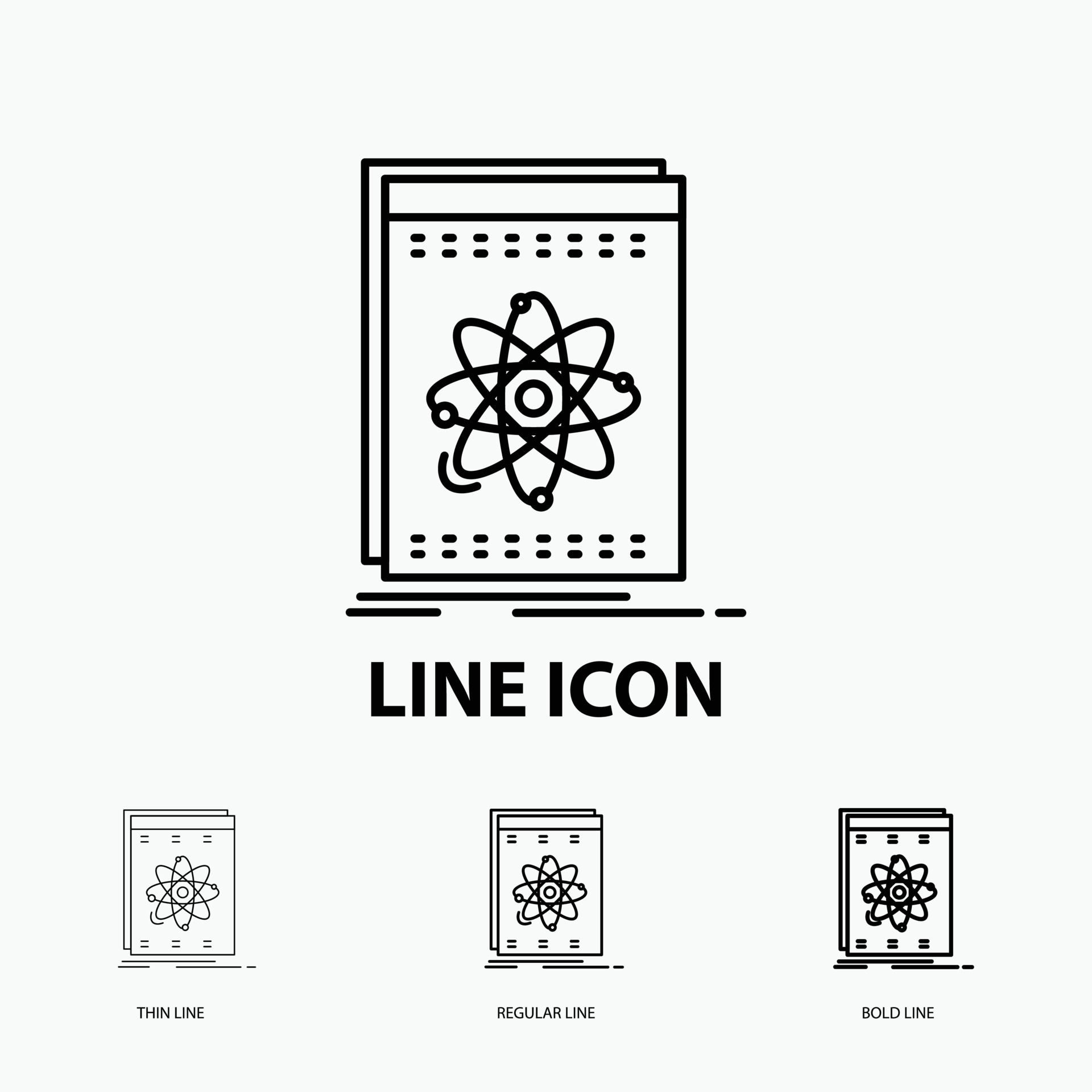Api Application Developer Platform Science Icon In Thin Regular