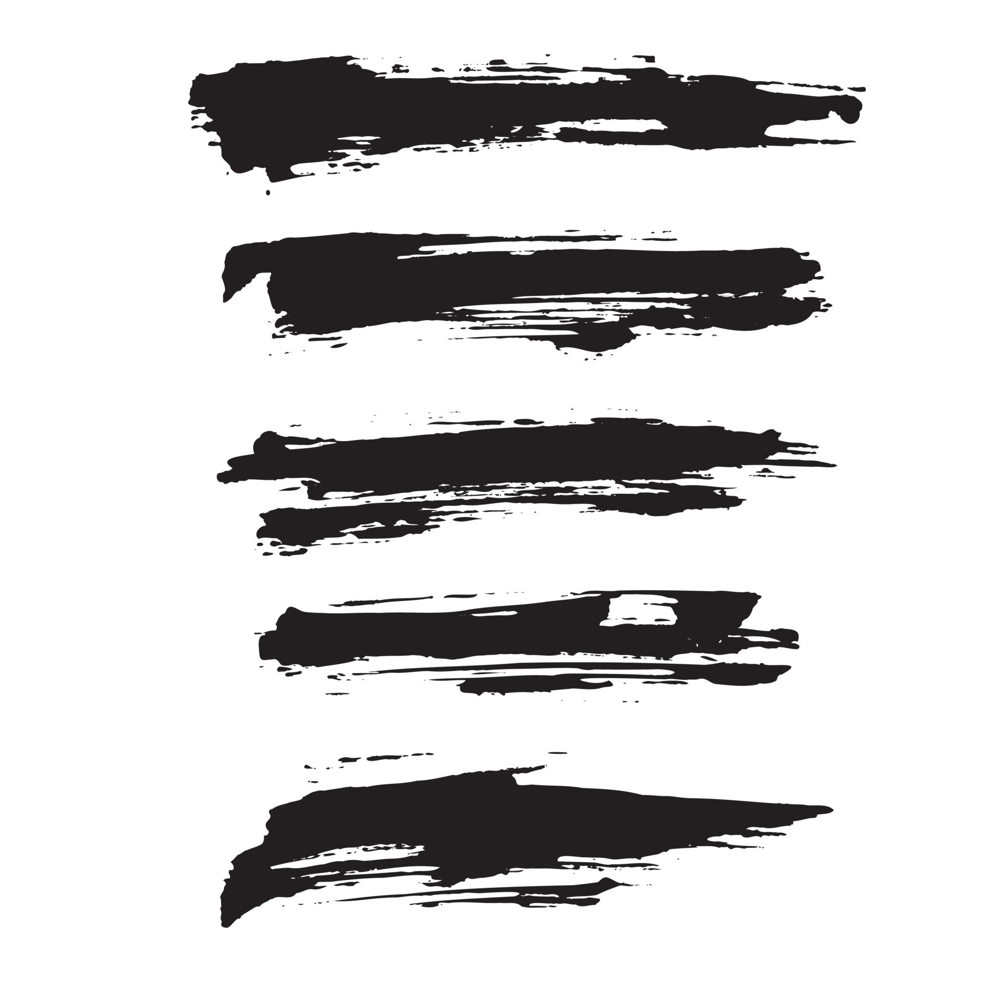 Brush stroke set 12953799 Vector Art at Vecteezy