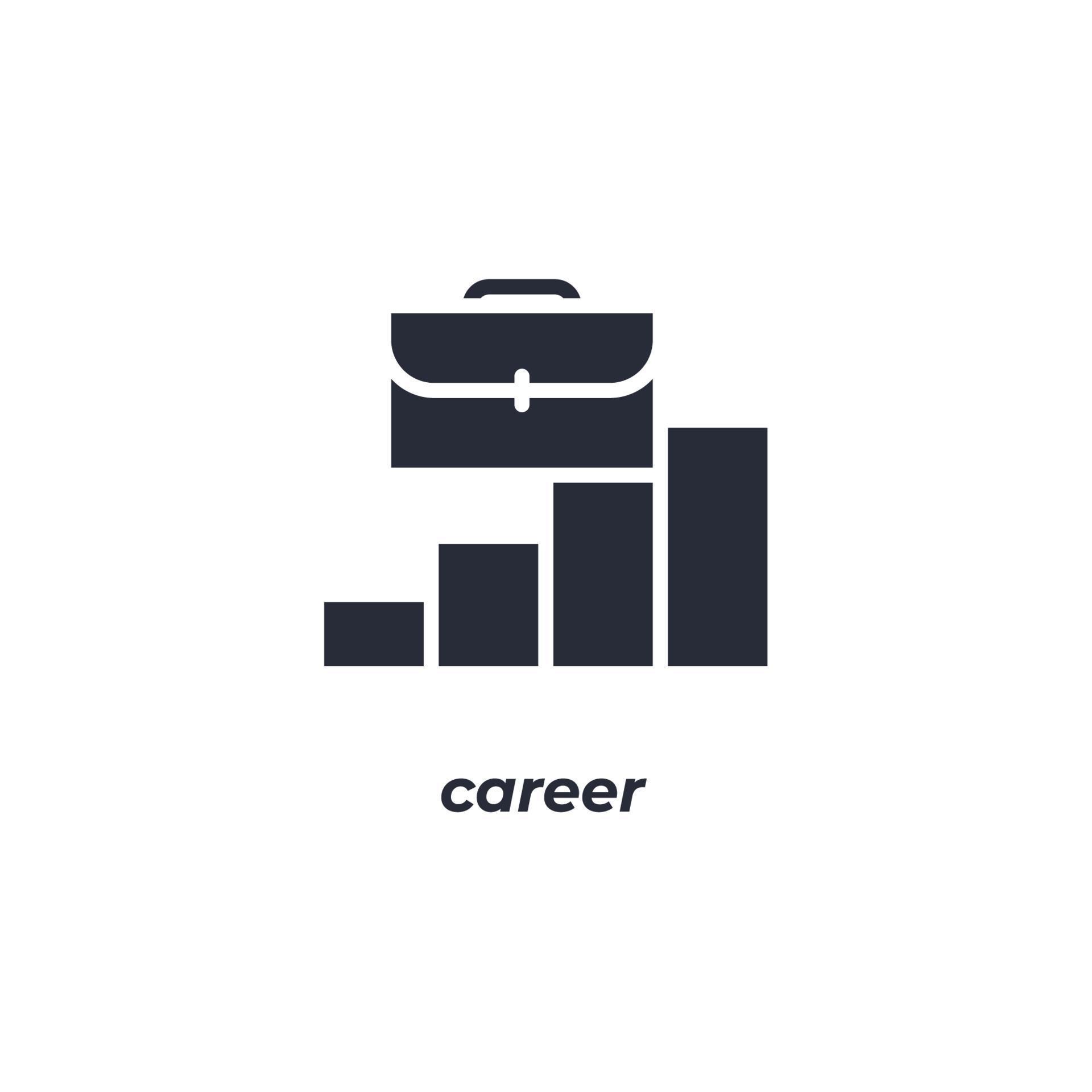 Vector sign career symbol is isolated on a white background. icon color editable. 12954347 ...