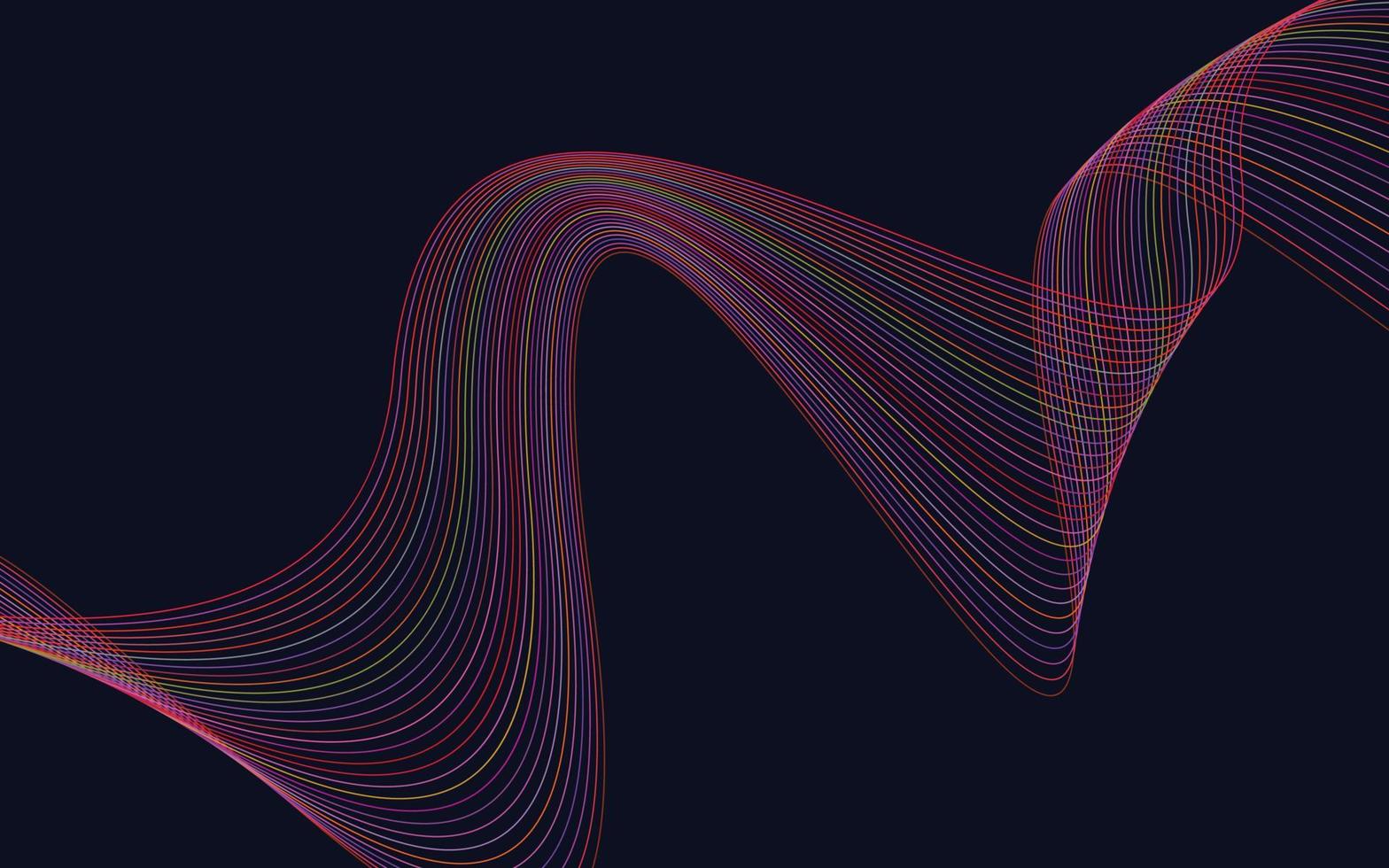 Vector abstract wave background. Red waves background 12954422 Vector ...