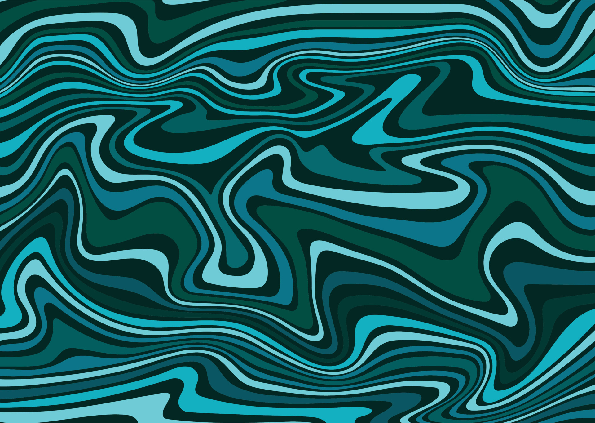 Blue Green Abstract Swirl Background Vector Pattern 12954632 Vector Art