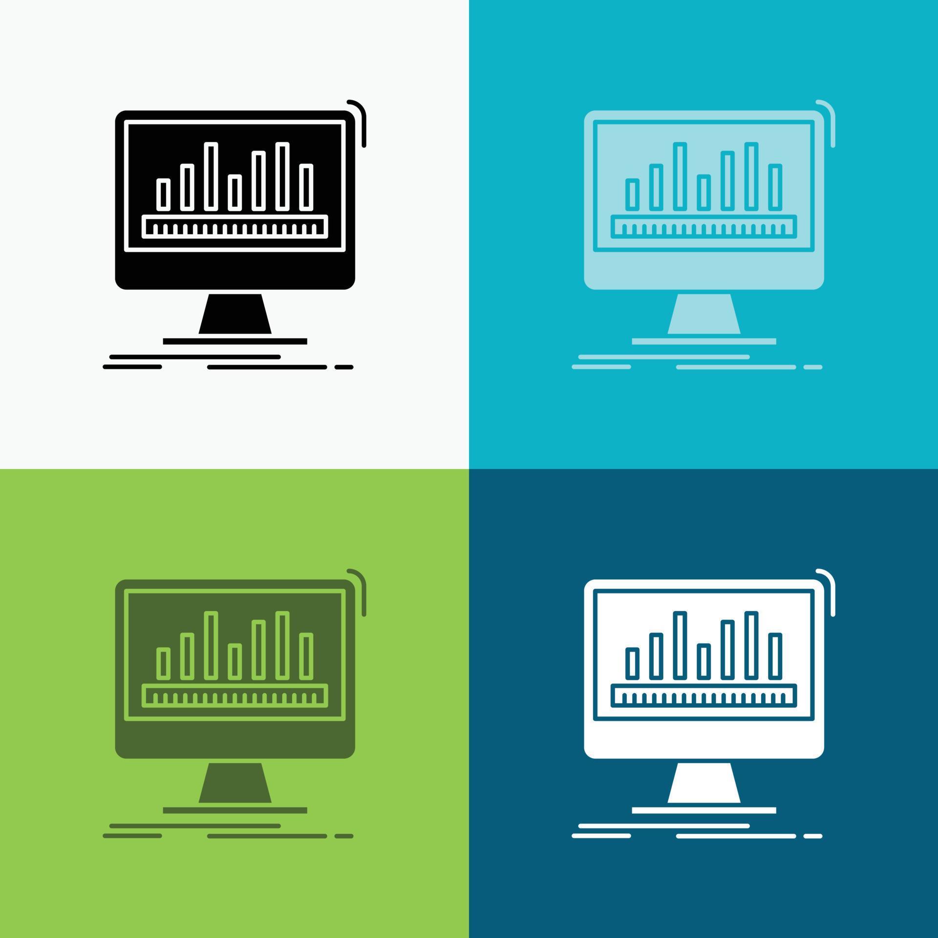 Analytics Processing Dashboard Data Stats Icon Over Various