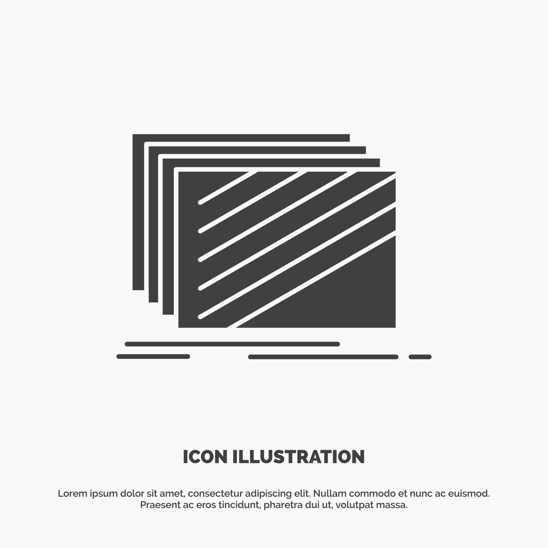 Design Layer Layout Texture Textures Icon Glyph Vector Gray Symbol For Ui And Ux Website