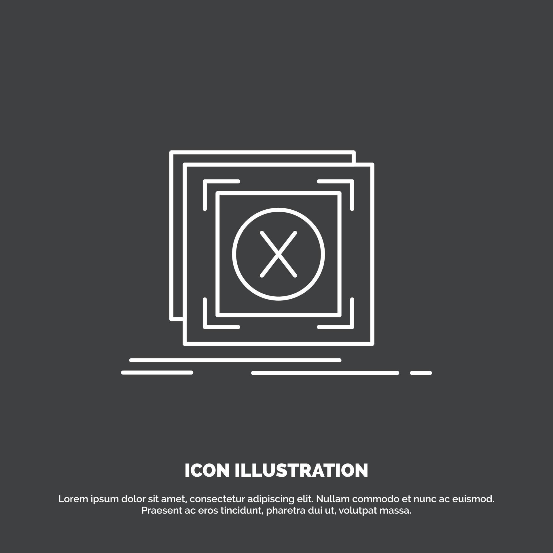 Error Application Message Problem Server Icon Line Vector Symbol