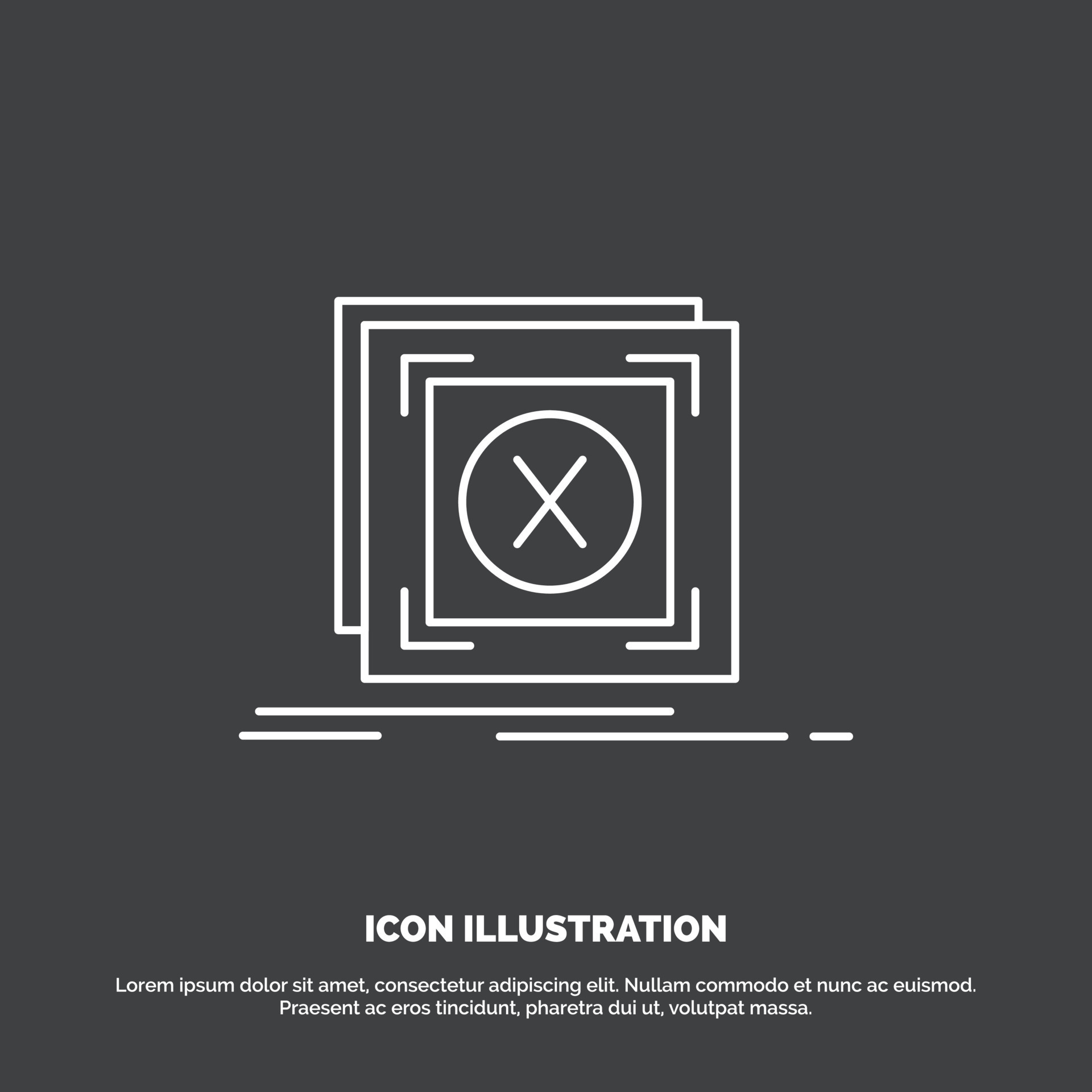 Error Solicitud Mensaje Problema Icono Del Servidor Símbolo De Vector De Línea Para Ui Y Ux