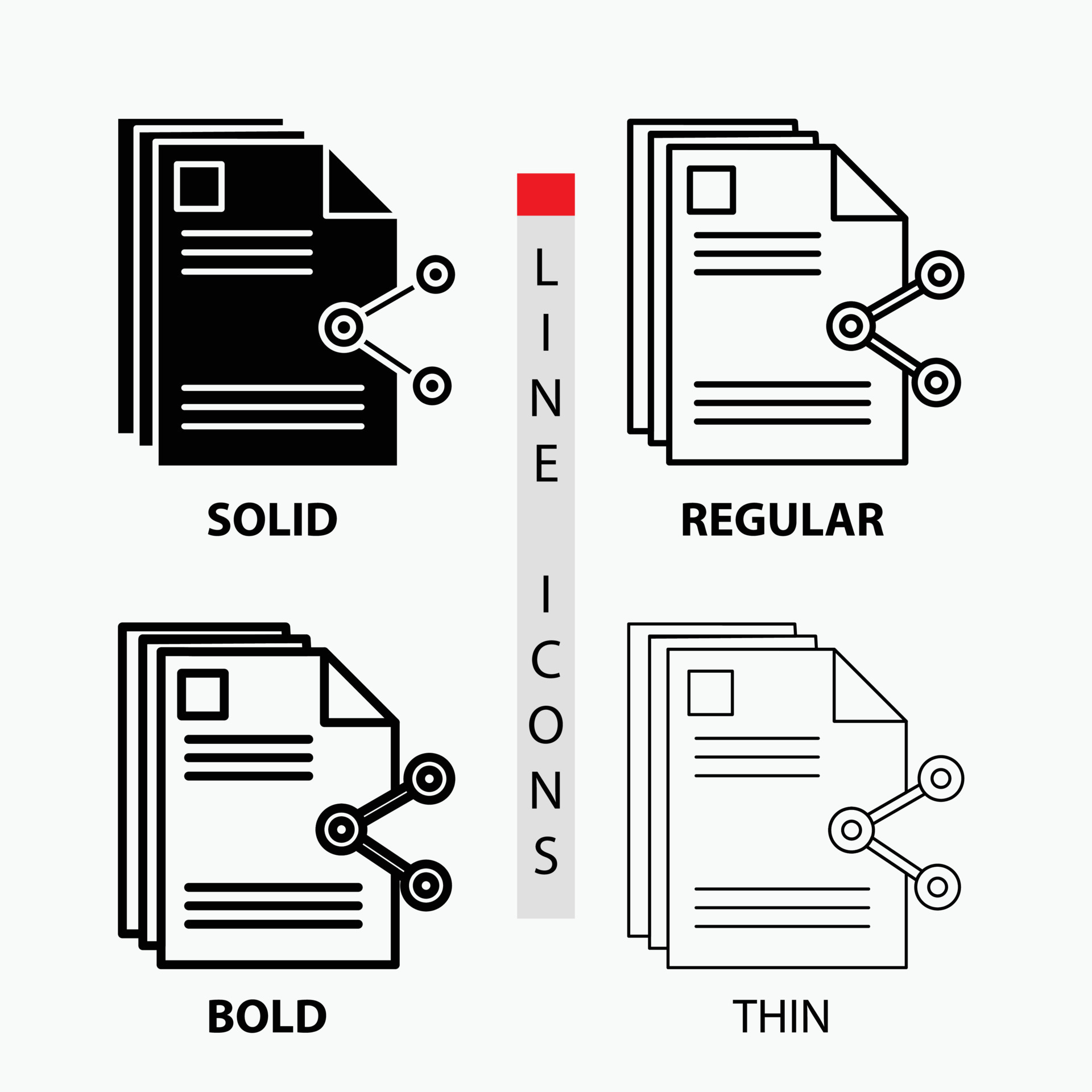 content. files. sharing. share. document Icon in Thin. Regular. Bold ... content. files. sharing. share. document Icon in Thin. Regular. Bold ...