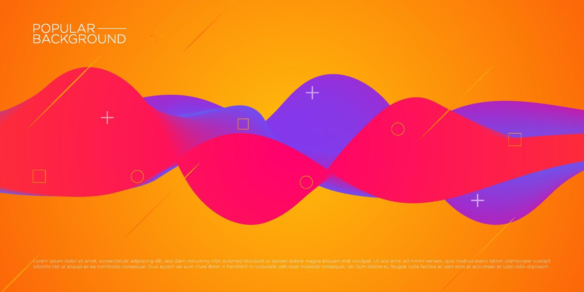 Modern Colorful Abstract Background Wavy Dynamic Effect 3d Vector