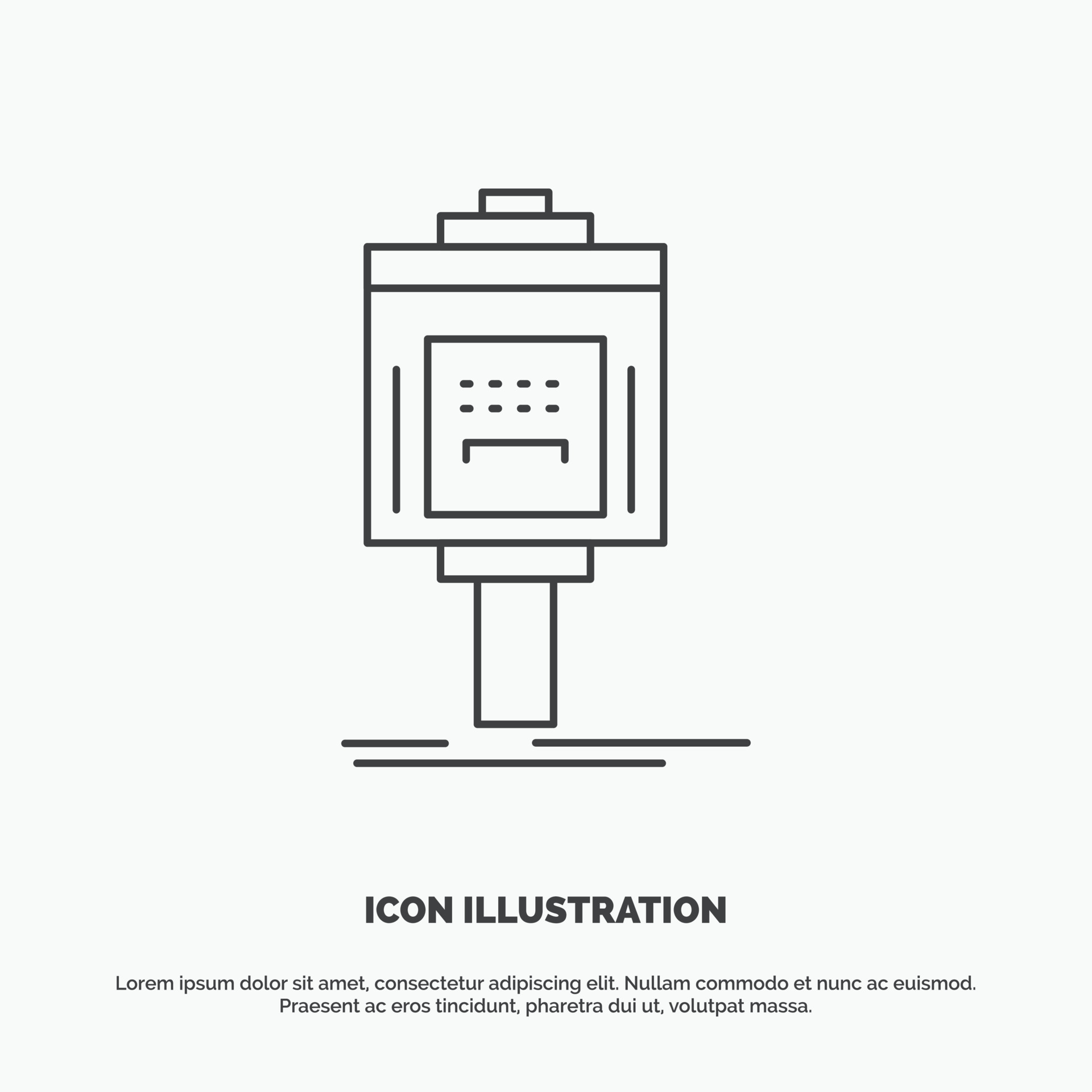 valet. parking. service. hotel. valley Icon. Line vector gray symbol for UI and UX. website or ...