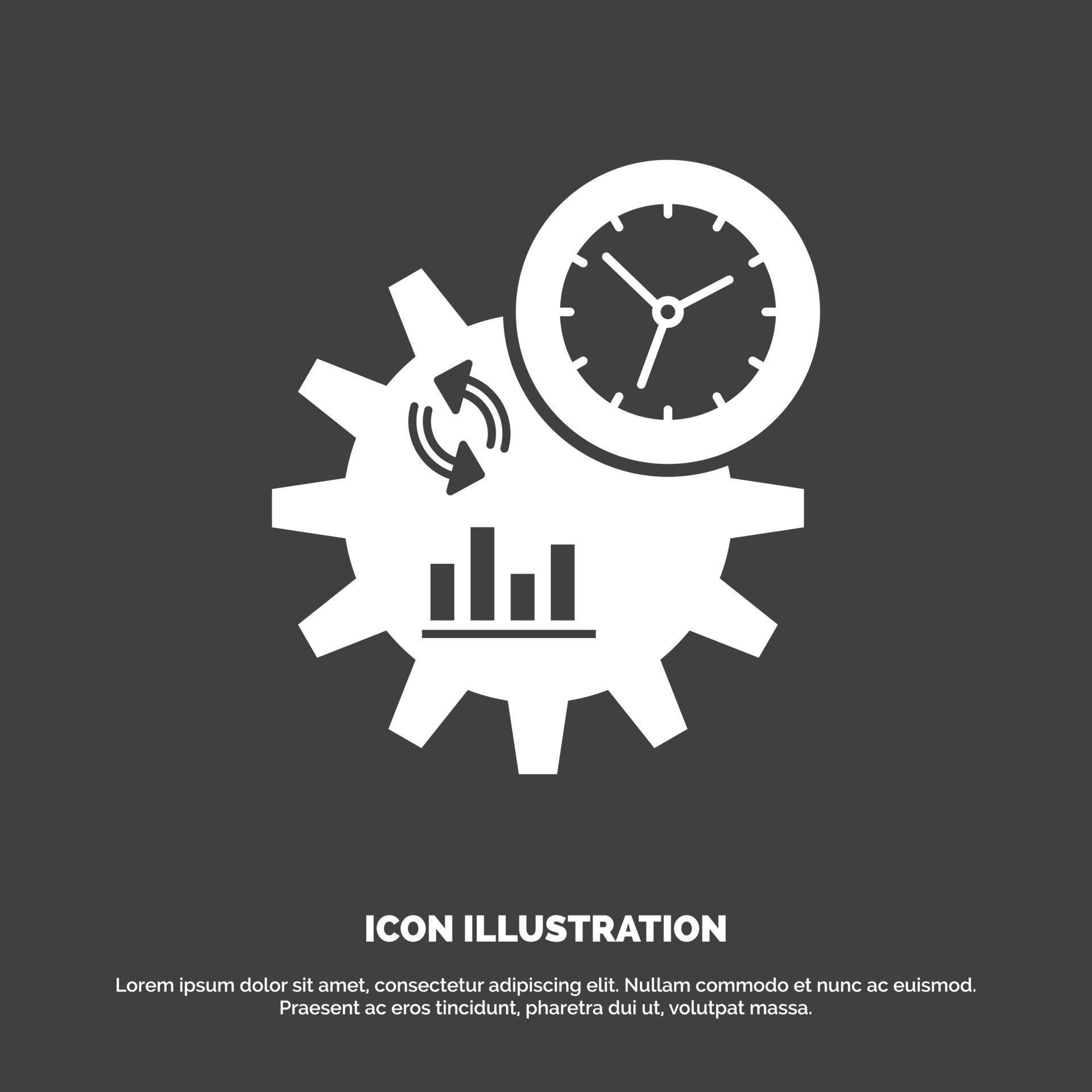 Business. engineering. management. process Icon. glyph vector symbol ...