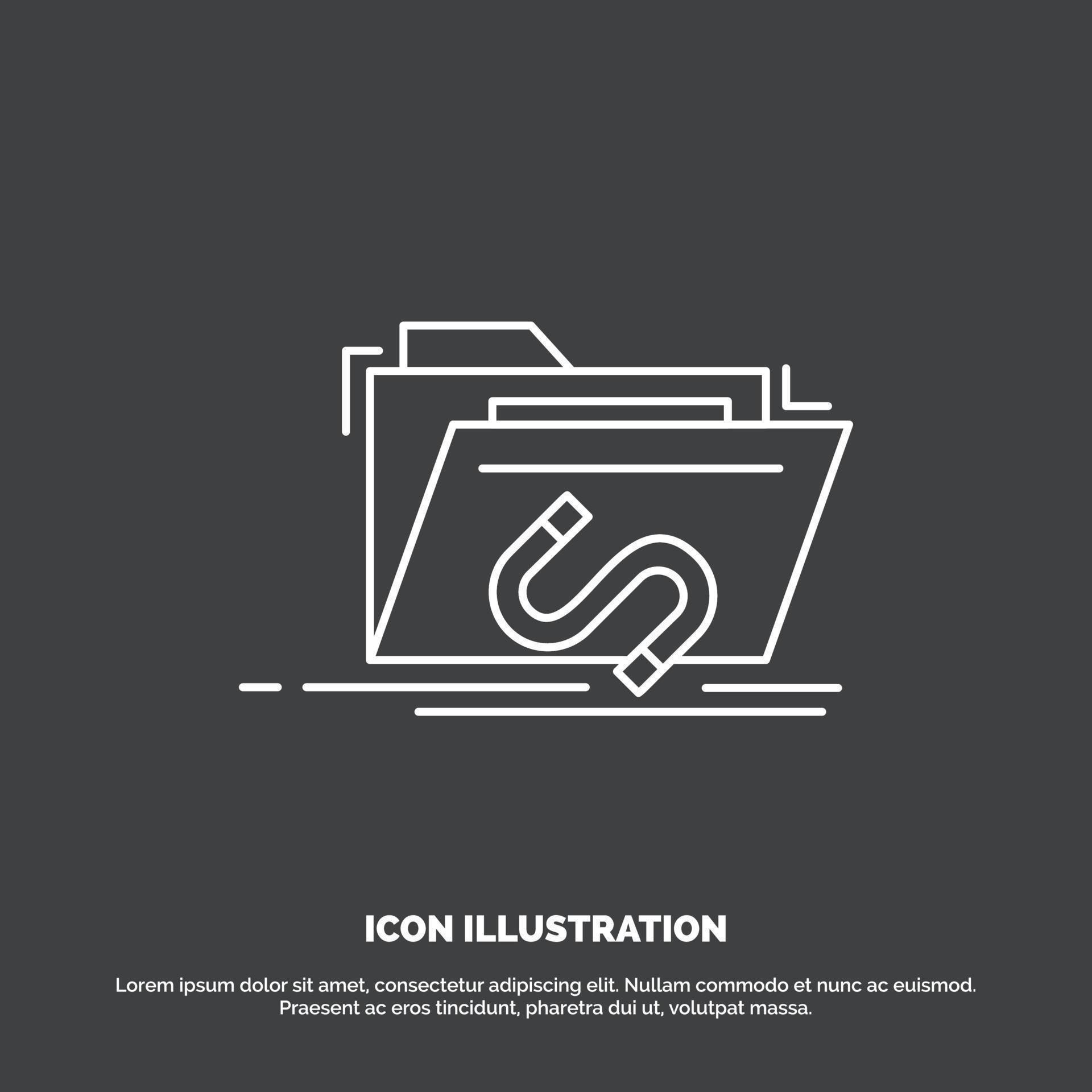 Backdoor. exploit. file. internet. software Icon. Line vector symbol for UI and UX. website or ...