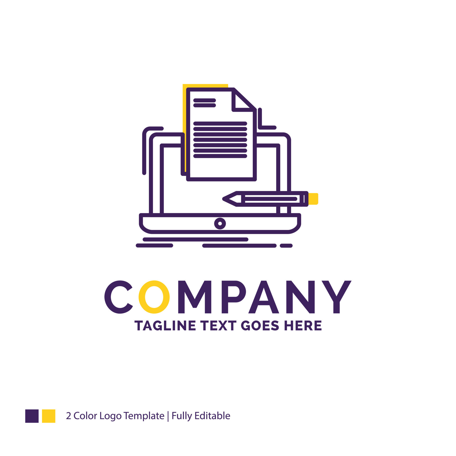 Company Name Logo Design For Coder Coding Computer List Paper