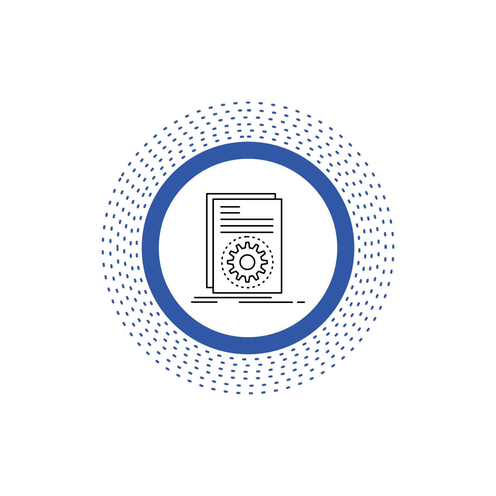 Code Executable File Running Script Line Icon Vector Isolated Illustration 12958141 Vector