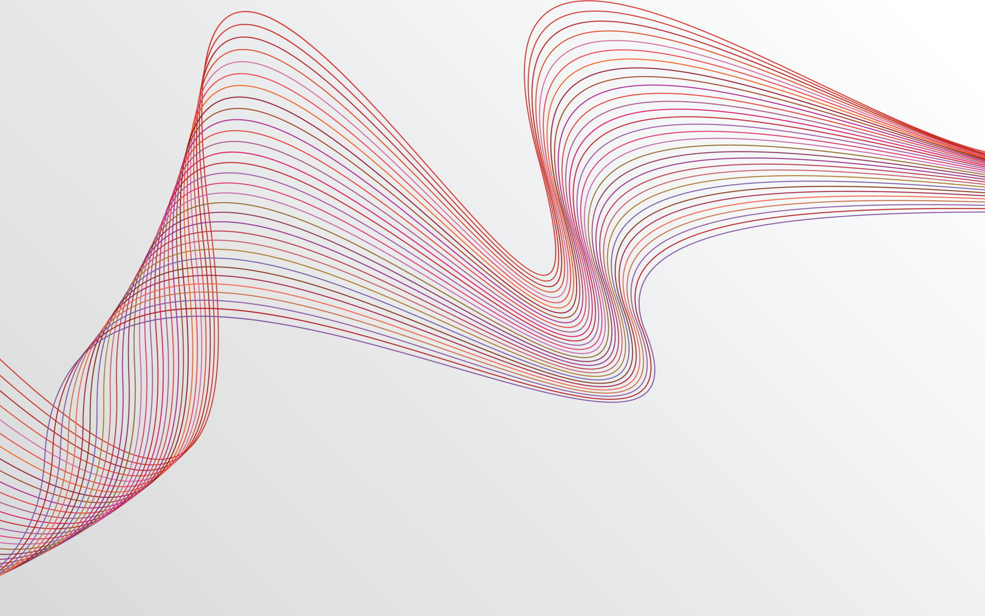 Wave with shadow. Abstract Red lines on a background 12958894 Vector ...