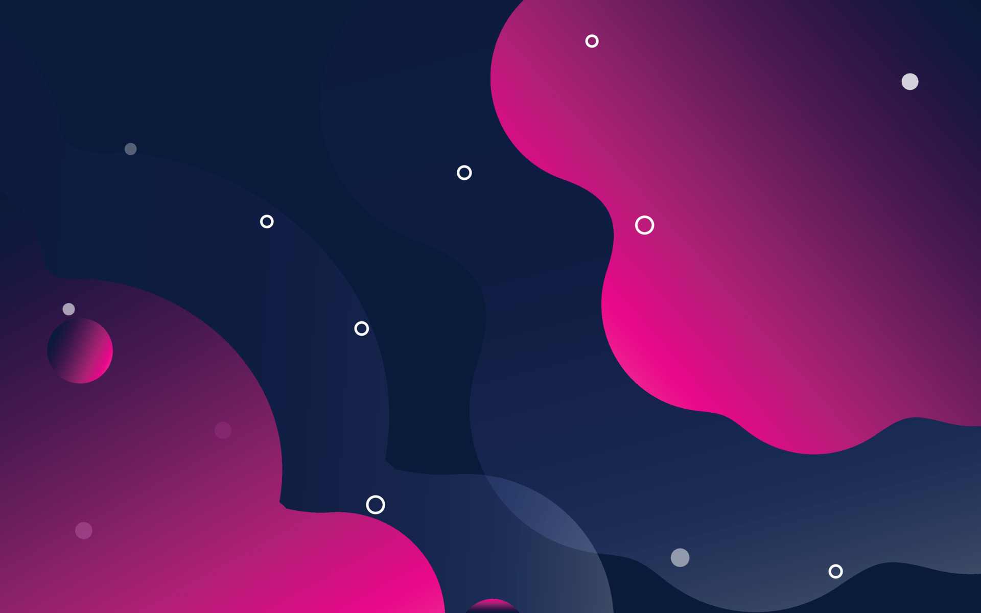 Floating Liquid Blobs Abstract Colorful Banner With Fluid Shapes