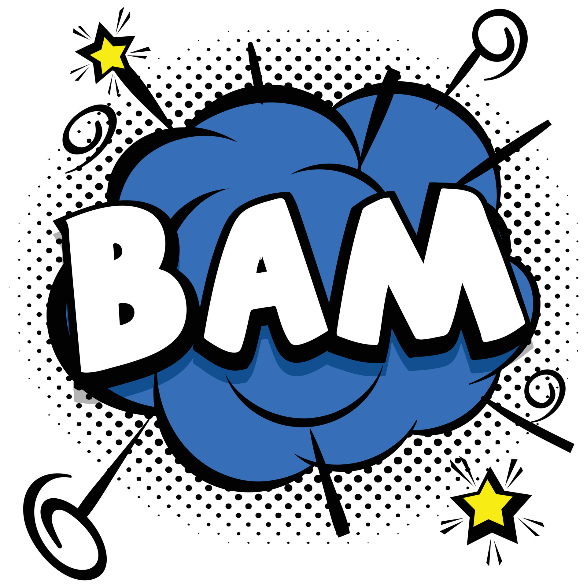 bam Comic bright template with speech bubbles on colorful frames ... bam Comic bright template with speech bubbles on colorful frames ...
