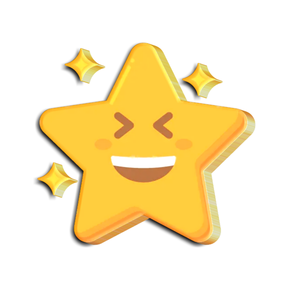 Cute star emoji 12959031 PNG