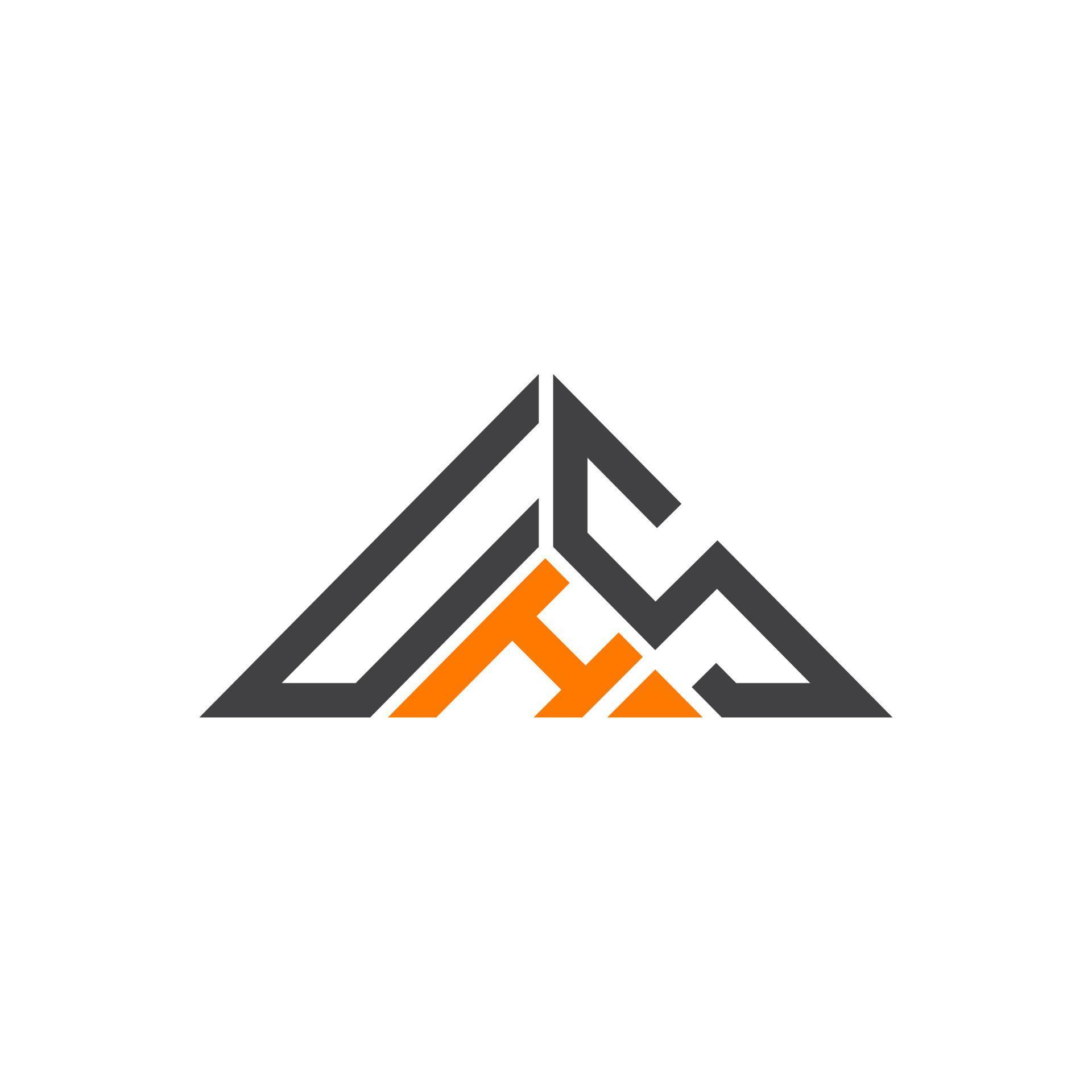 Uhs Letter Logo Creative Design With Vector Graphic Uhs Simple And Modern Logo In Triangle