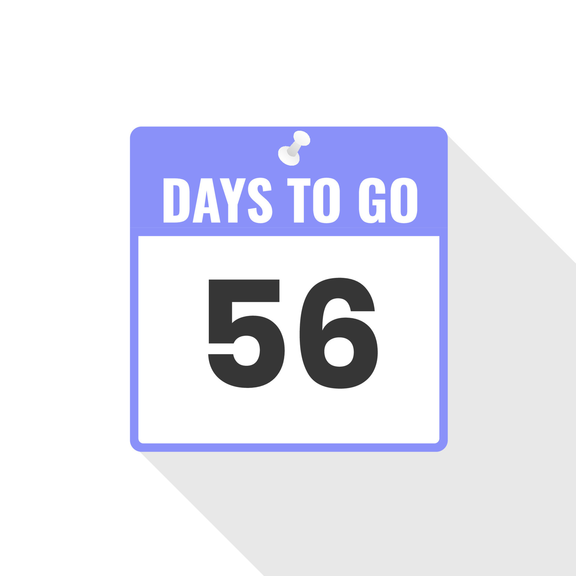 56 Days Left Countdown sales icon. 56 days left to go Promotional ... 56 Days Left Countdown sales icon. 56 days left to go Promotional ...