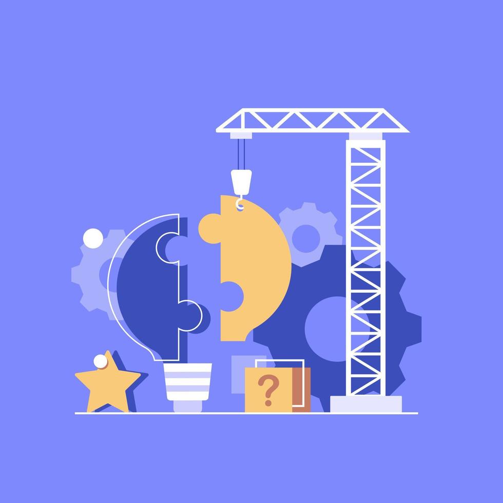 Teamwork Business Solution Concept,Light Bulb Puzzle Pieces,Completing ... Teamwork Business Solution Concept,Light Bulb Puzzle Pieces,Completing ...
